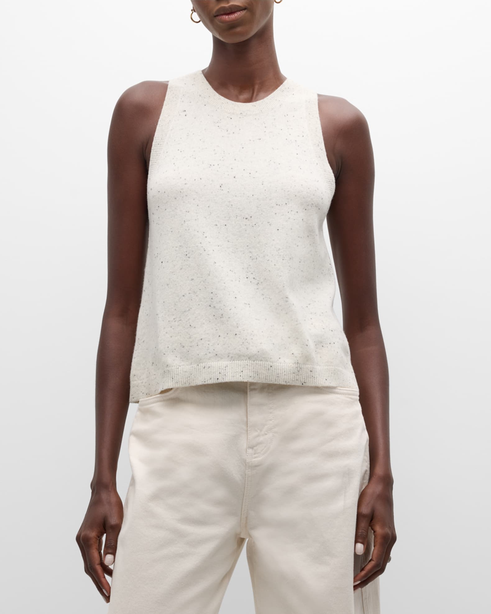Vanessa Bruno Desiree Speckled Wool Tank | Neiman Marcus