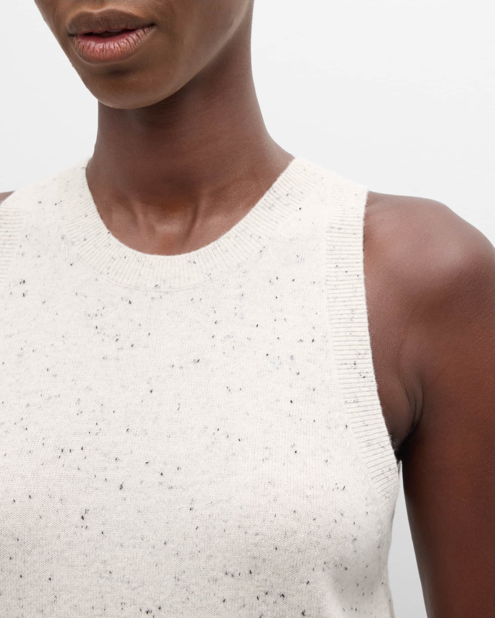 Vanessa Bruno Desiree Speckled Wool Tank | Neiman Marcus