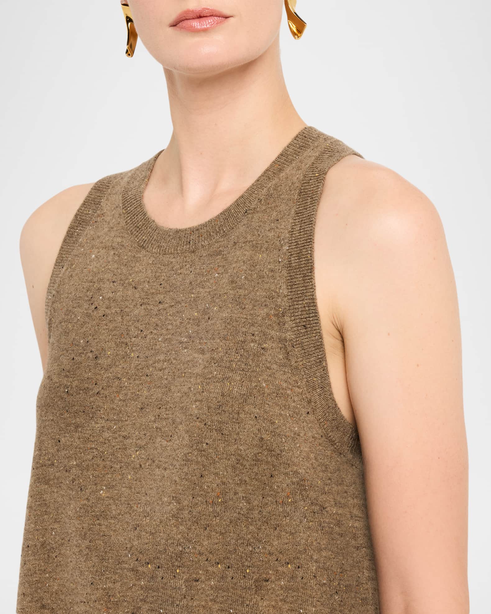 Vanessa Bruno Desiree Speckled Wool Tank | Neiman Marcus