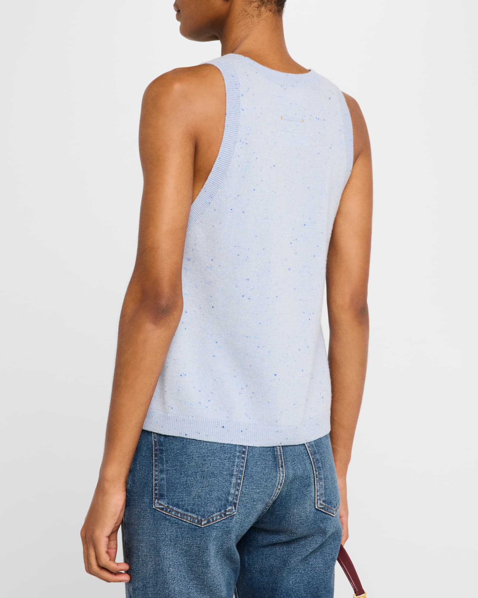 Vanessa Bruno Desiree Speckled Wool Tank | Neiman Marcus