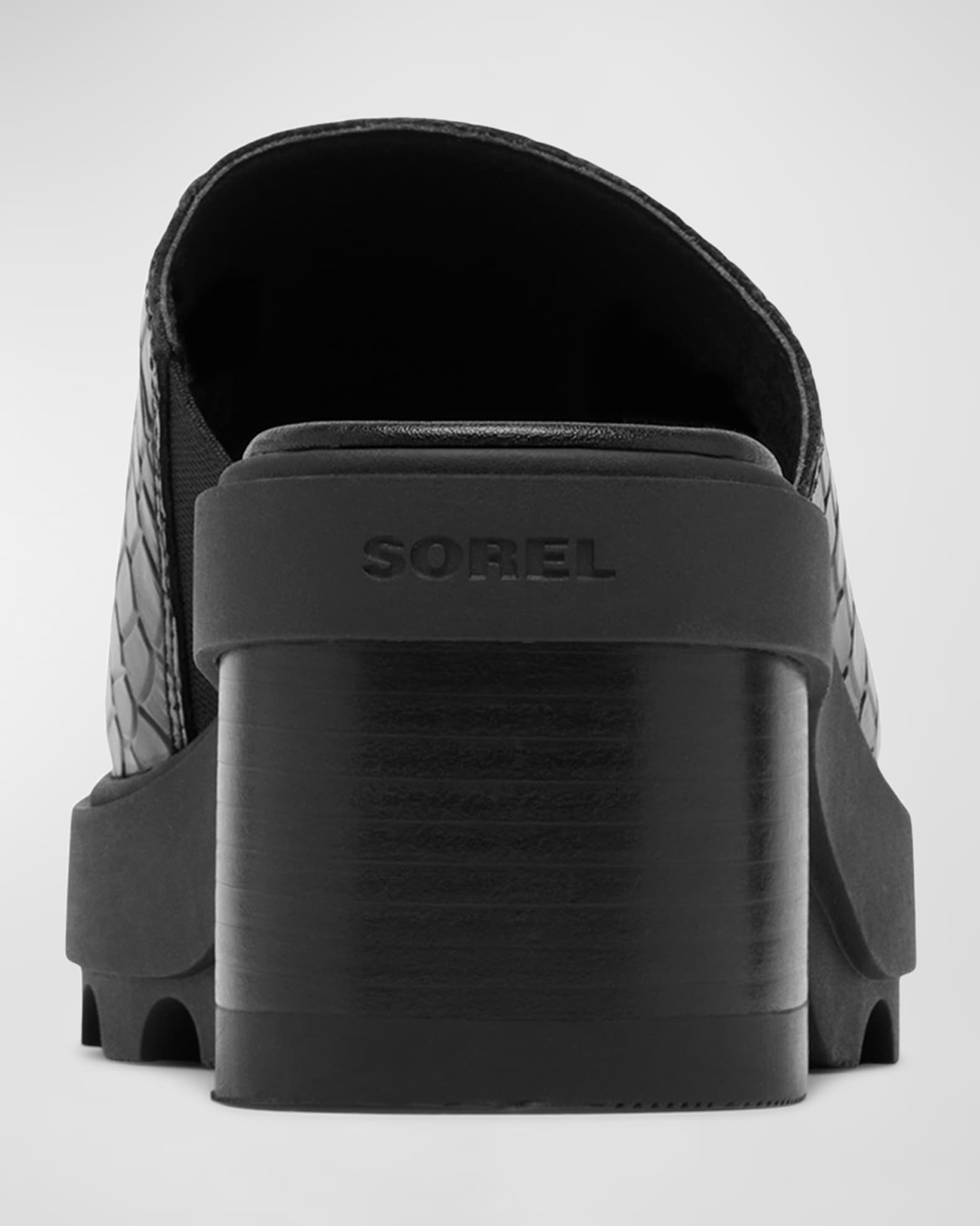 Sorel Joanie Leather Platform Slide Sandals | Neiman Marcus