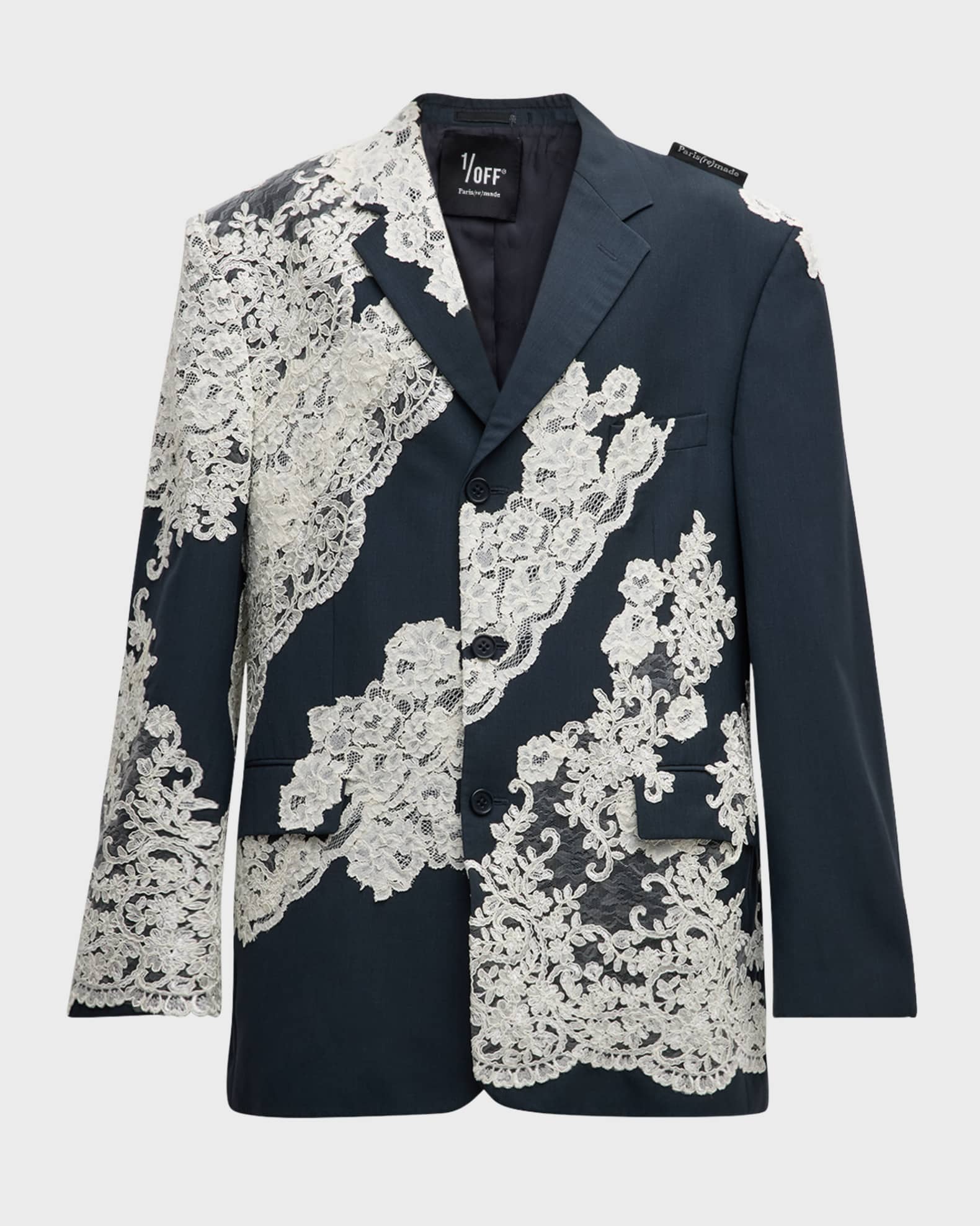 1/OFF One-Of-A-Kind Lace Blazer | Neiman Marcus