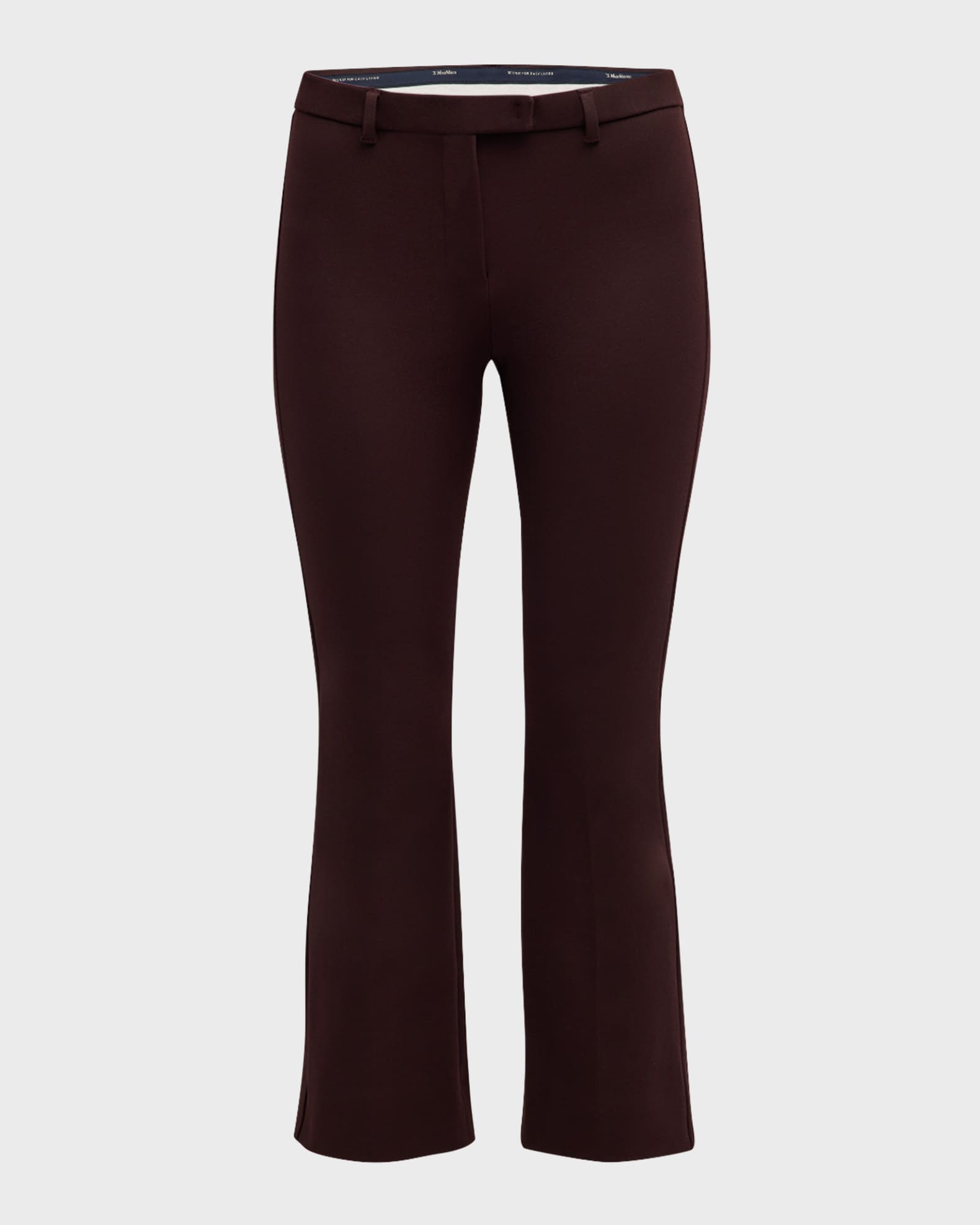 Max Mara Umanita Mid-Rise Kick Flare Crop Pants | Neiman Marcus
