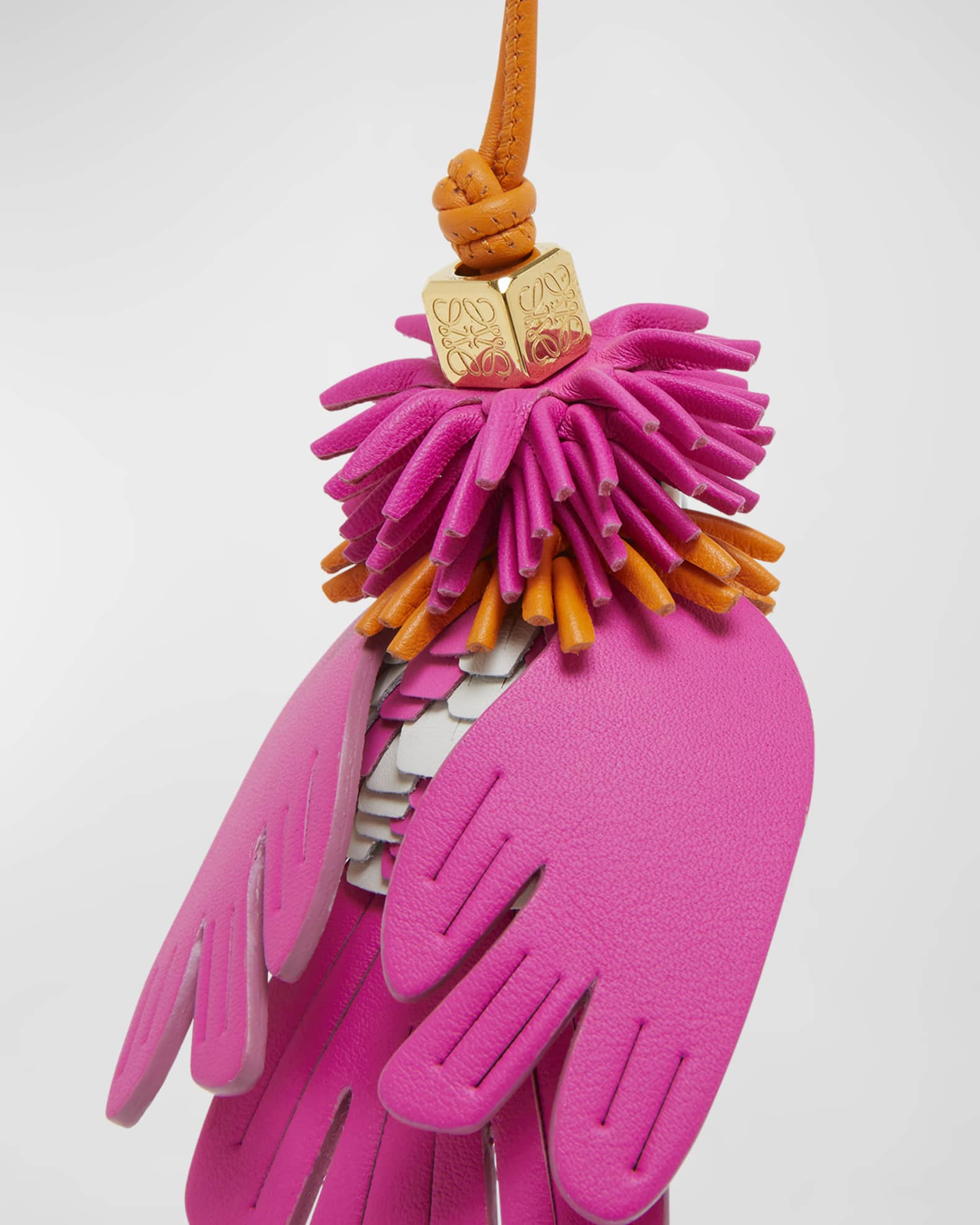 Loewe x Paula’s Ibiza Exotic Bird Charm in Leather | Neiman Marcus