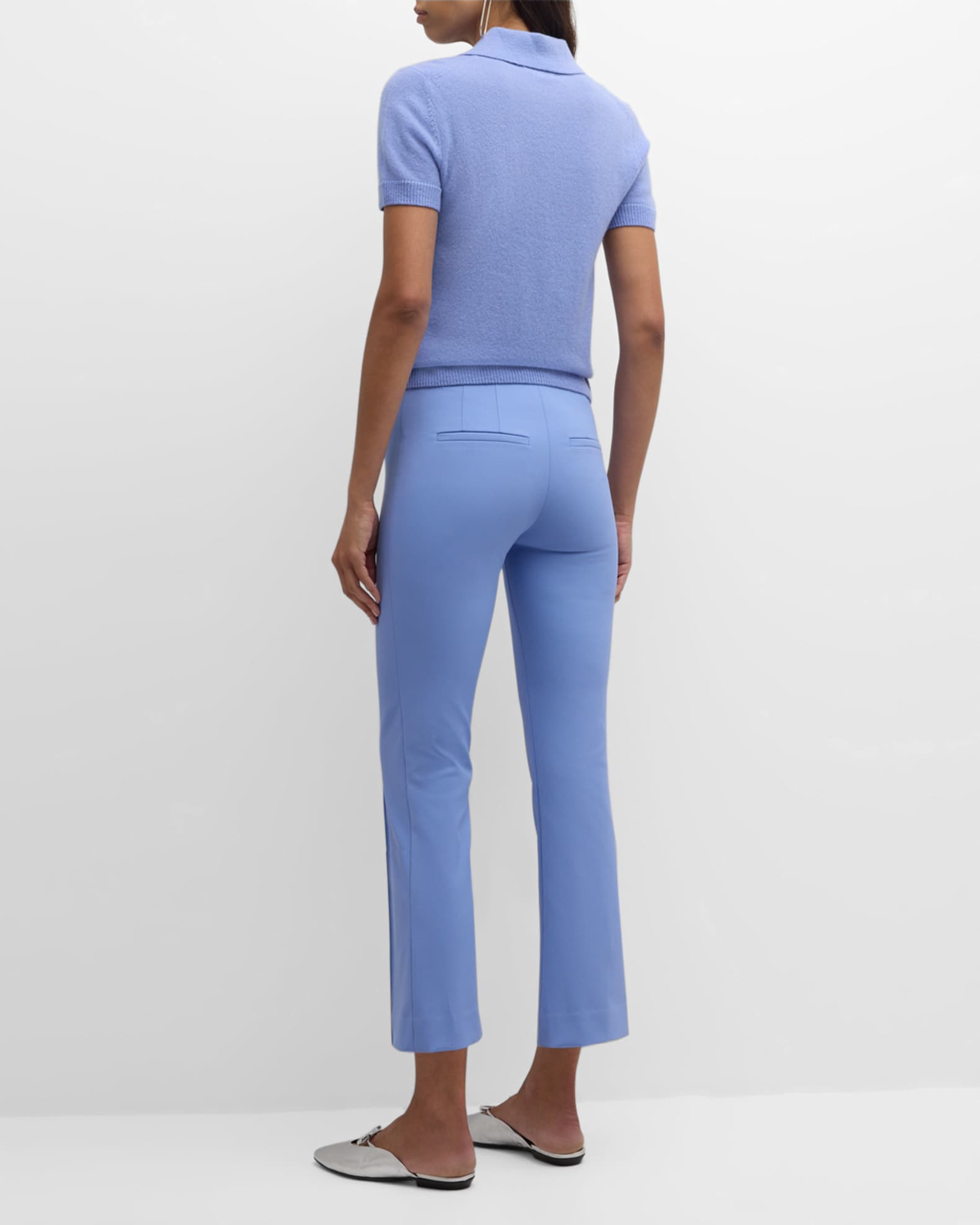 Veronica Beard Brandt Cashmere Polo Top | Neiman Marcus