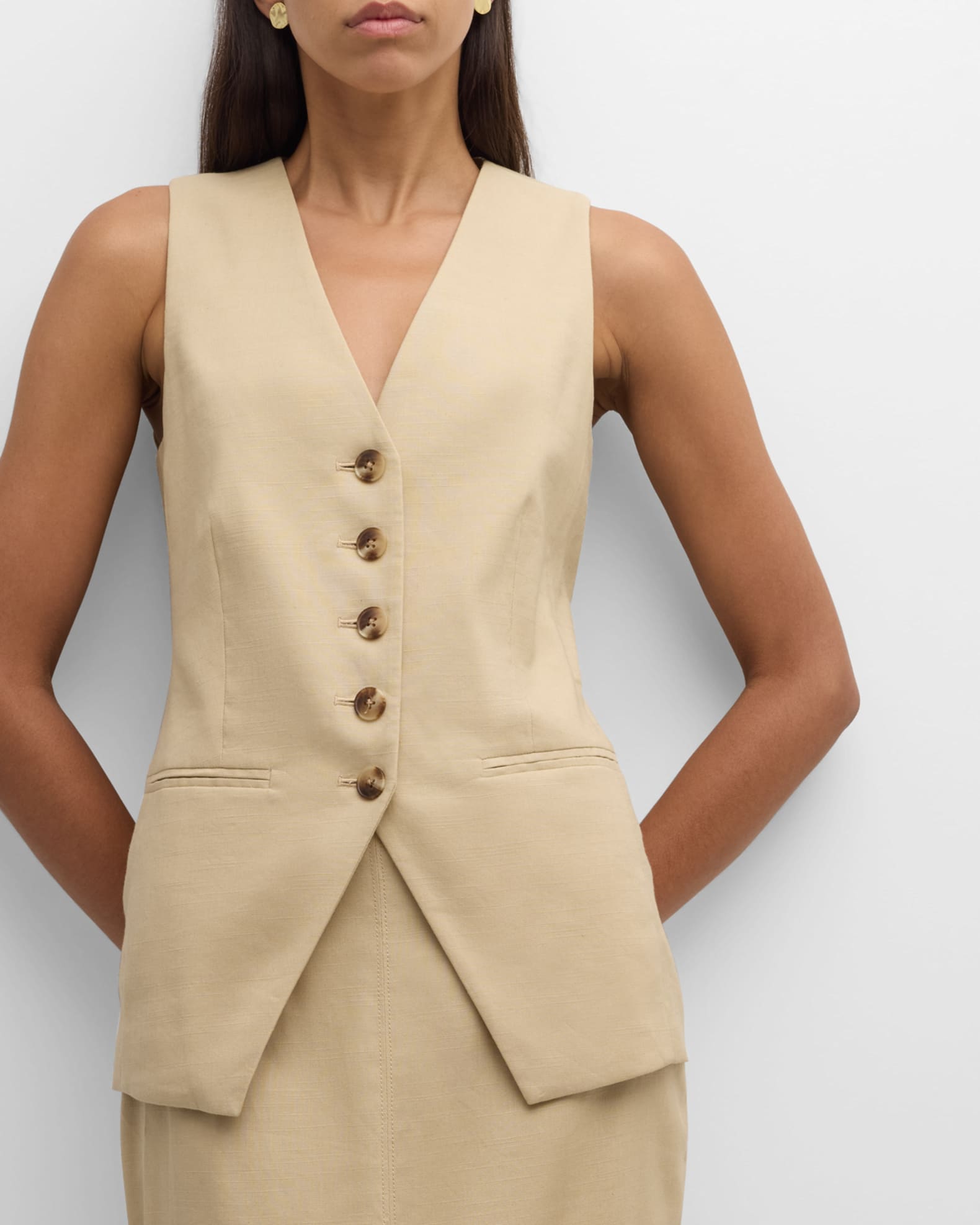Veronica Beard Liff Suiting Vest | Neiman Marcus