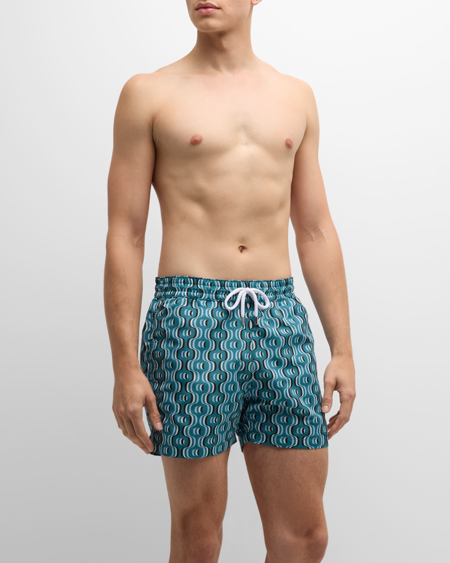 Frescobol Carioca Men's Ipanema Camada Sport Swim Shorts | Neiman Marcus