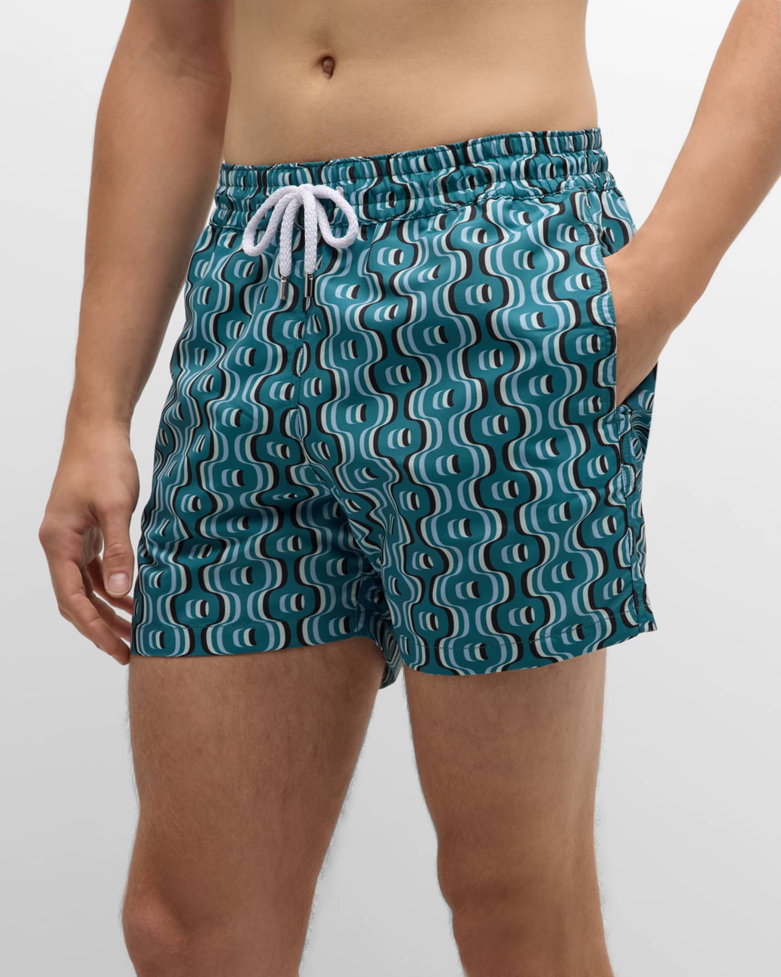Frescobol Carioca Men's Ipanema Camada Sport Swim Shorts | Neiman Marcus