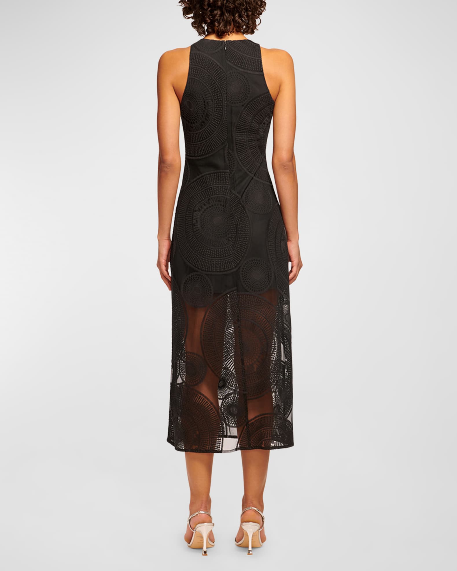 Ramy Brook Olga Embroidered Midi Dress | Neiman Marcus