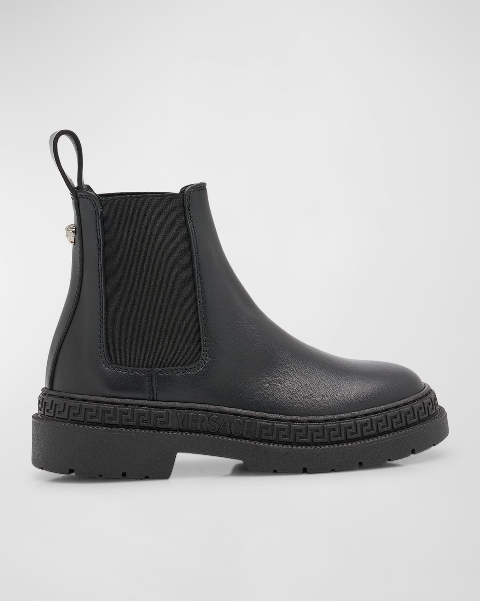 Girl's Chelsea Calf Leather Booties | Neiman Marcus