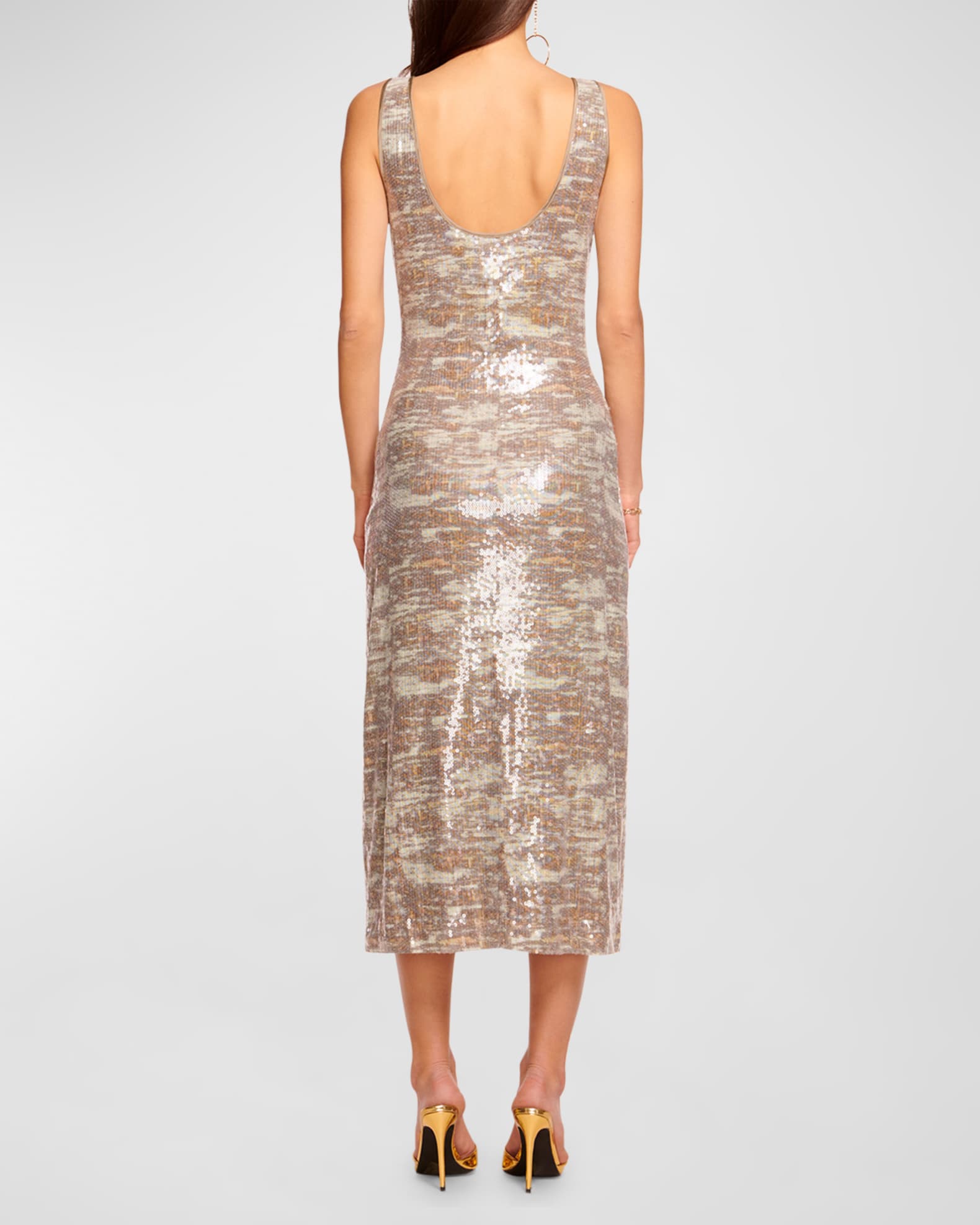 Ramy Brook Artie Sequined Camo Slip Dress | Neiman Marcus