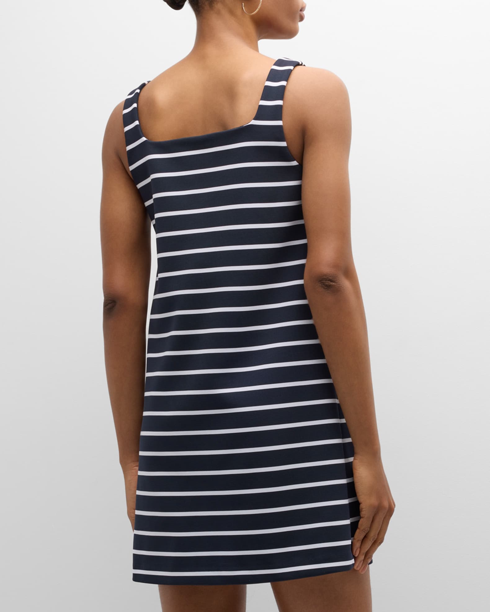 Veronica Beard Tibbie Stripe Mini Shift Dress | Neiman Marcus