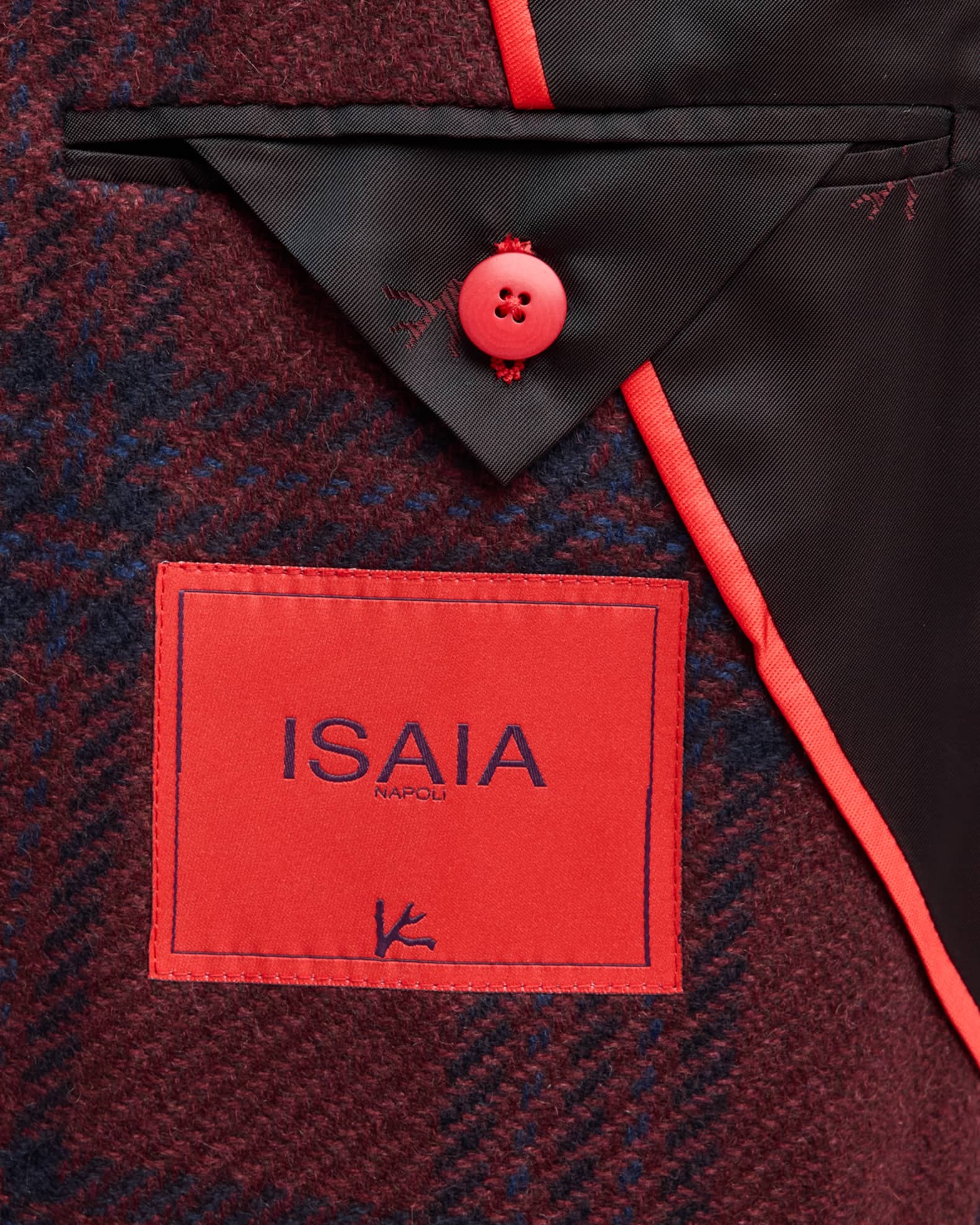 Isaia Men's Large Check Cashmere Sport Coat | Neiman Marcus