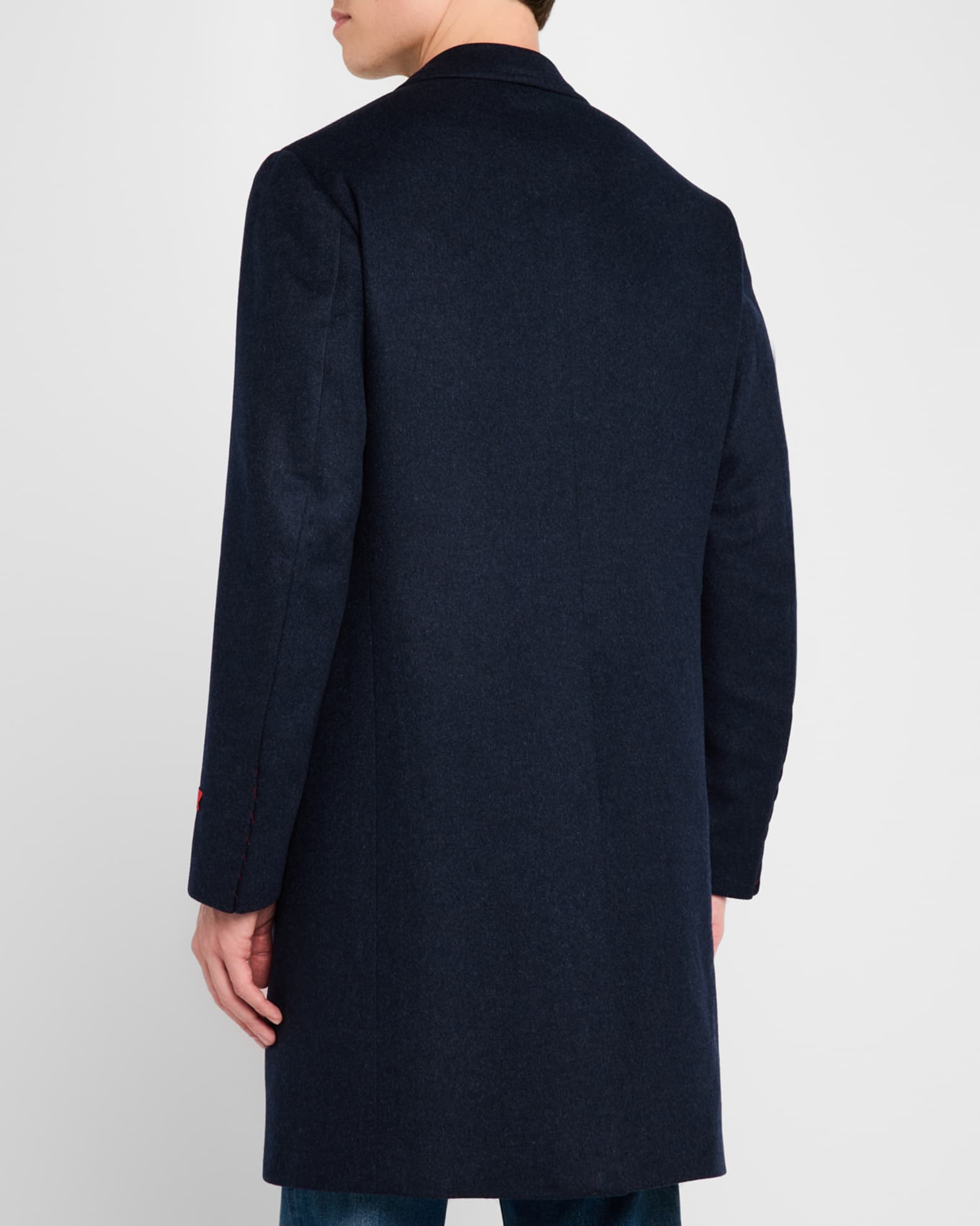 Isaia Men's Double-Face Cashmere Topcoat | Neiman Marcus