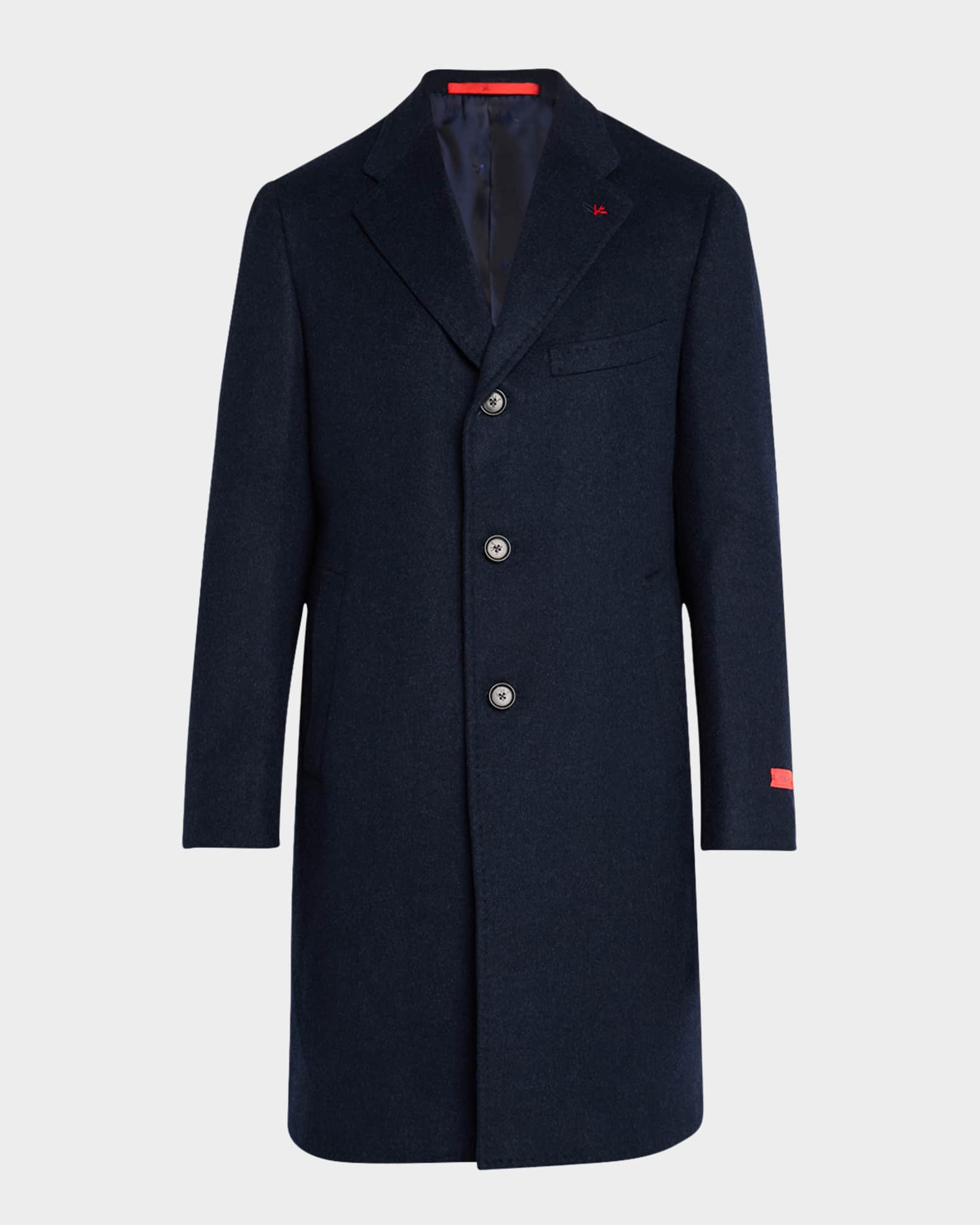 Isaia Men's Double-Face Cashmere Topcoat | Neiman Marcus