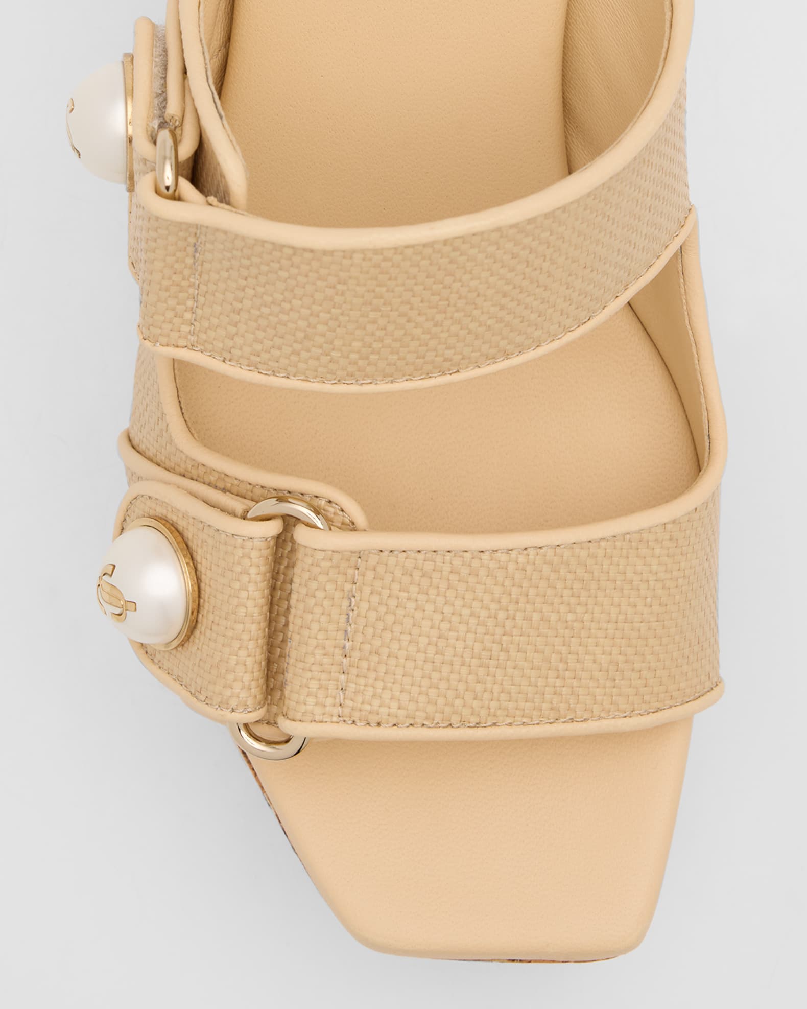 Jimmy Choo Fayence Dual-Grip Platform Slide Sandals | Neiman Marcus