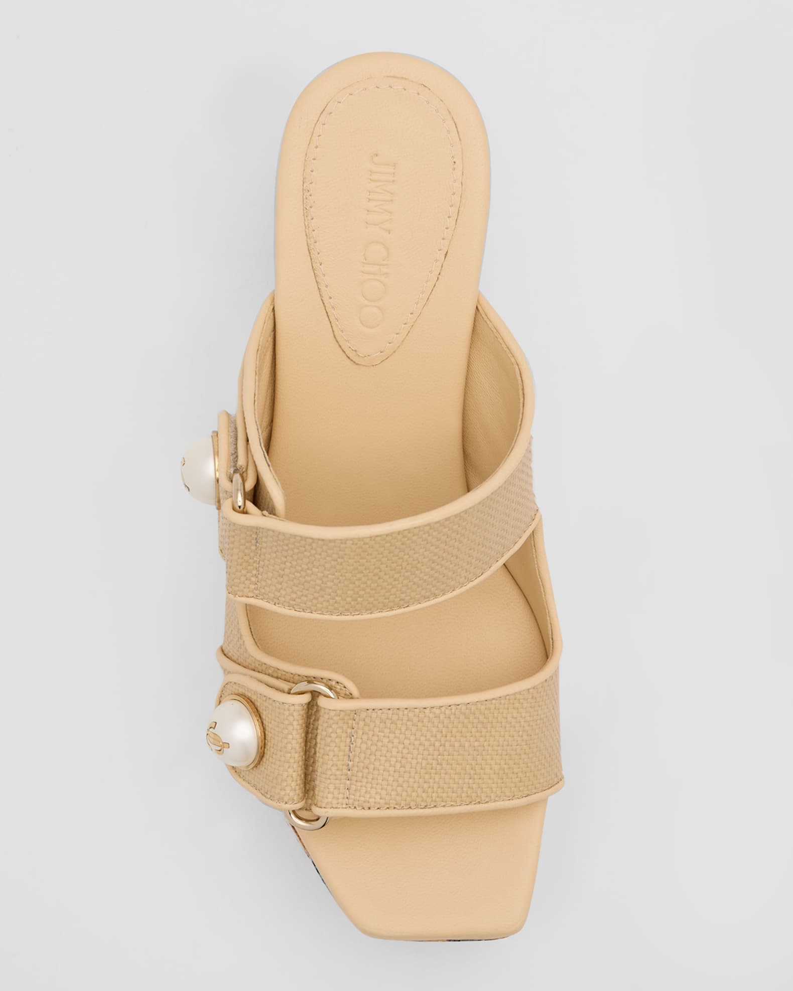 Jimmy Choo Fayence Dual-Grip Platform Slide Sandals | Neiman Marcus