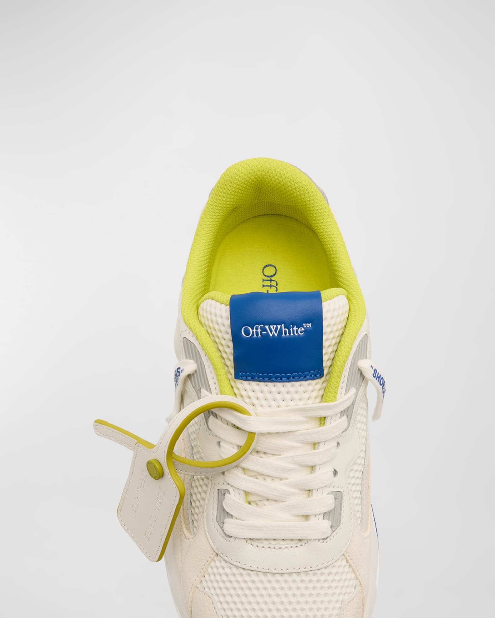 Off-White Kick Off Mesh Colorblock Runner Sneakers | Neiman Marcus