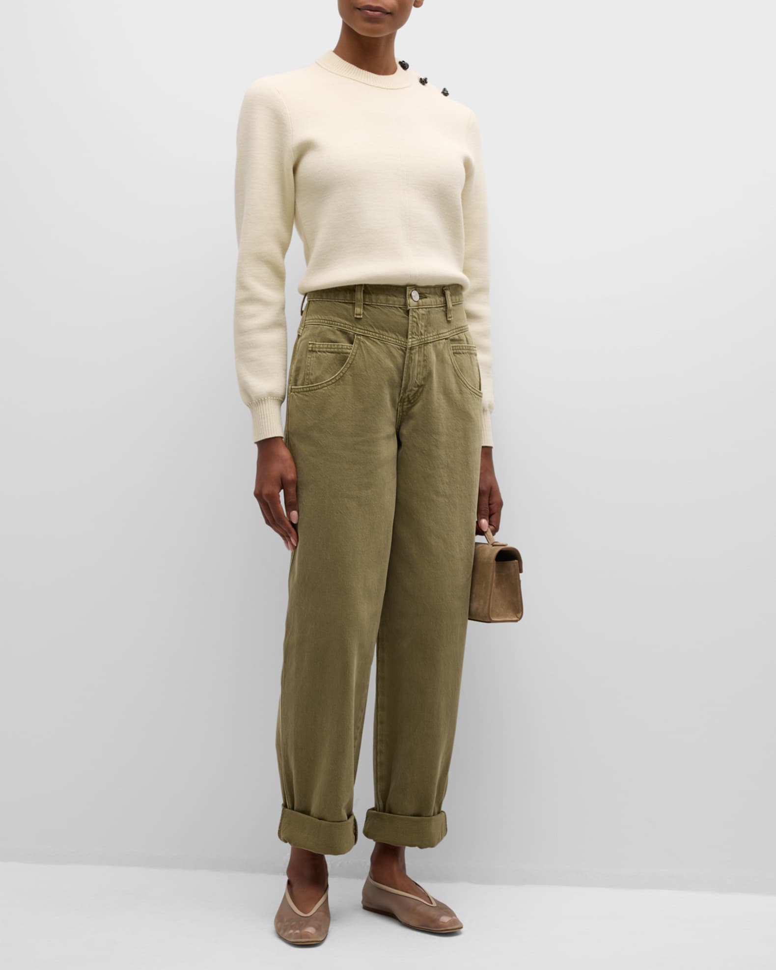 FRAME 90s Utility Loose Pants | Neiman Marcus