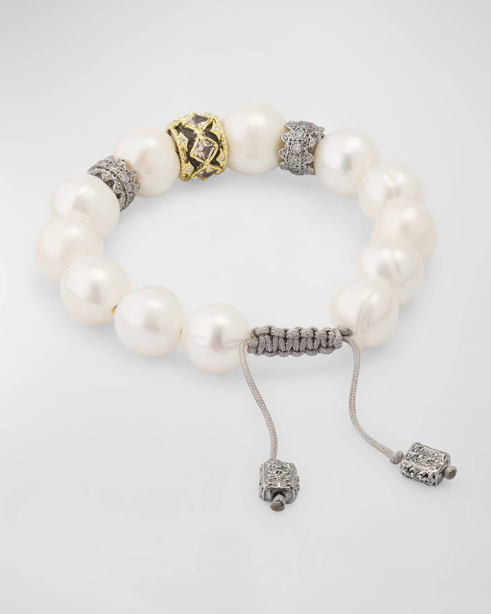 Armenta Pearl and Diamond Pull Bracelet | Neiman Marcus