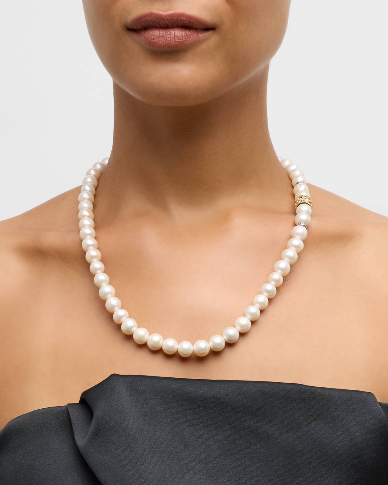 Armenta Pearl Beaded Necklace, 30-34"L | Neiman Marcus