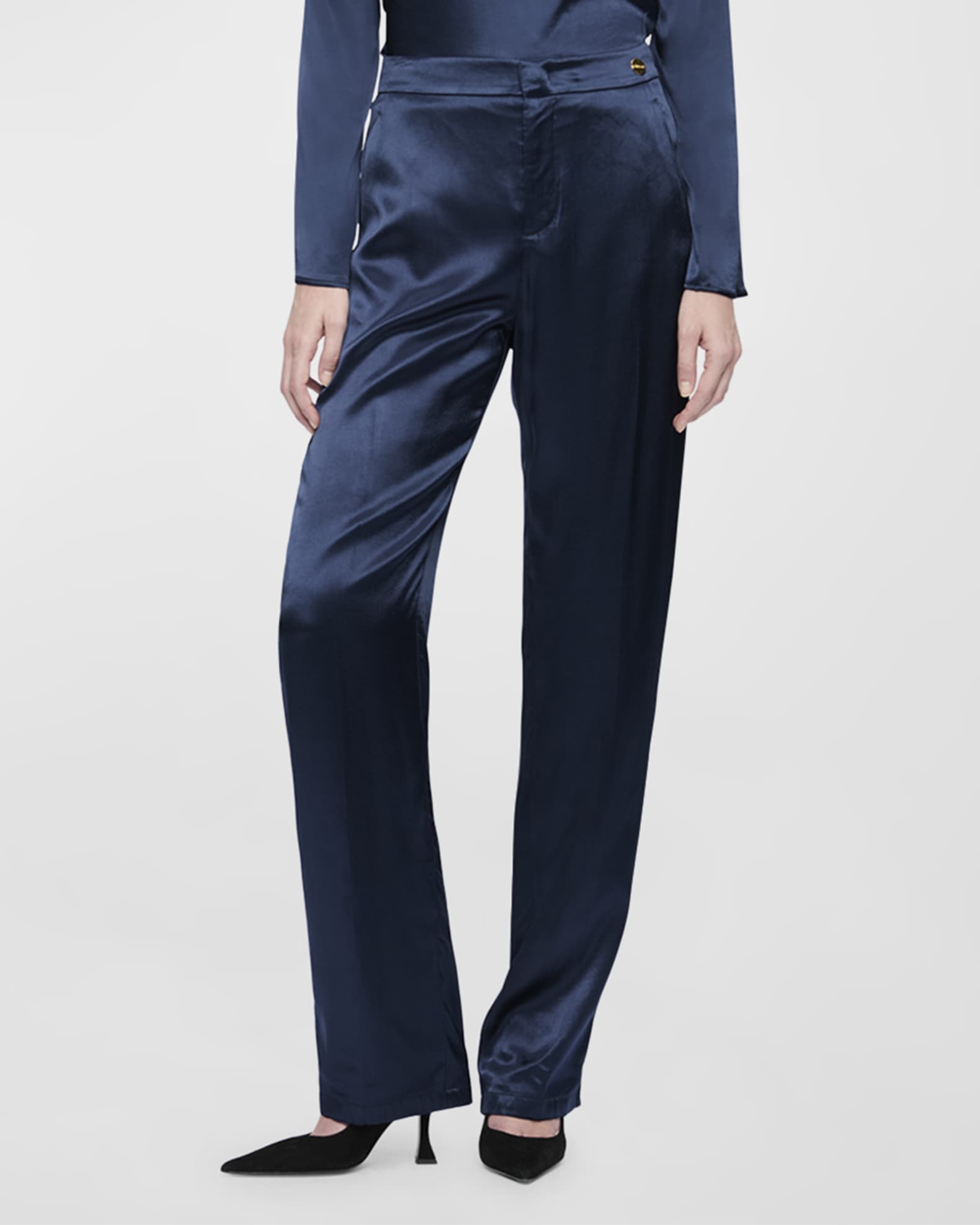 CALLAS Milano Panama Straight-Leg Viscose Pants | Neiman Marcus