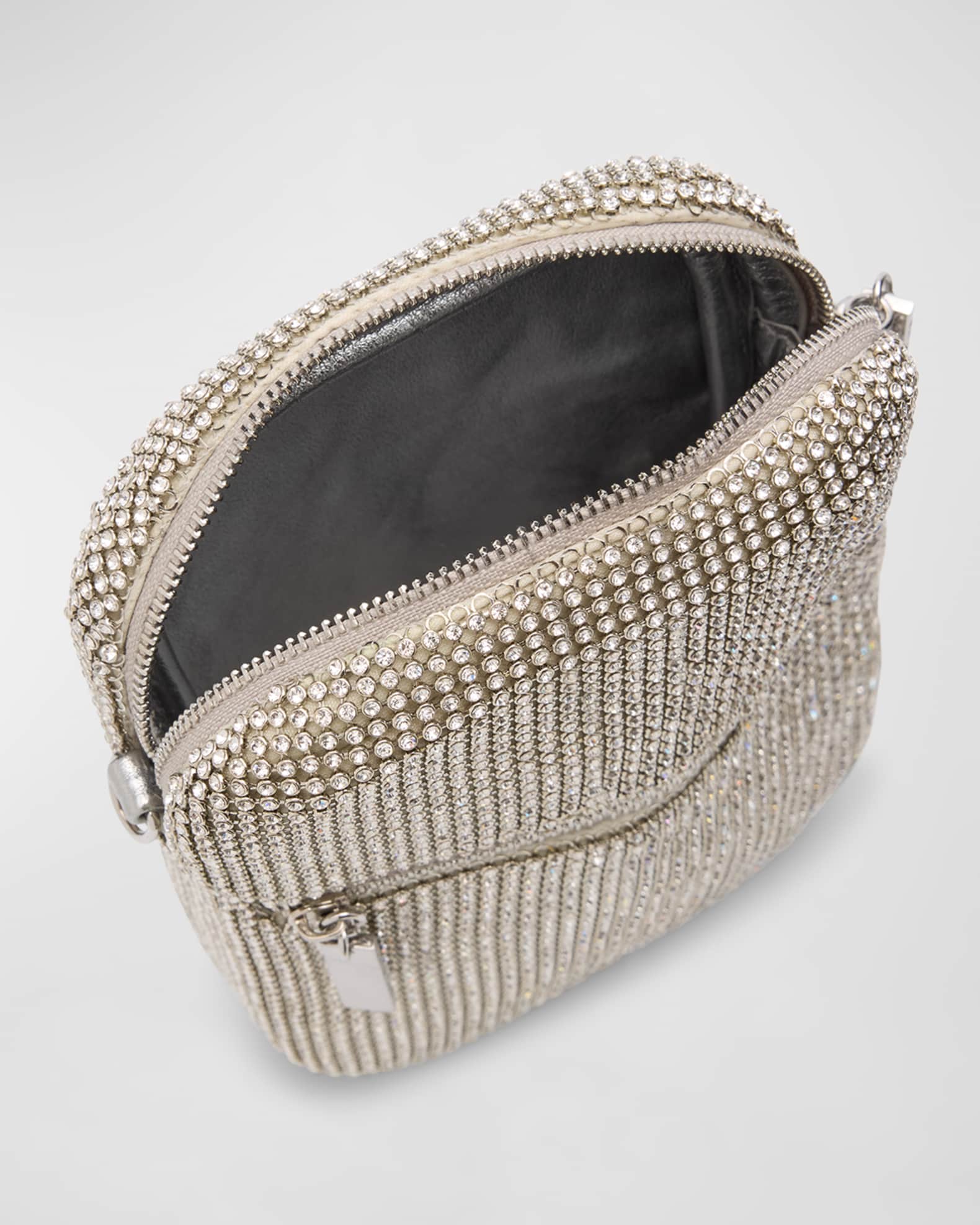 Whiting & Davis Zip Crystal Crossbody Bag | Neiman Marcus
