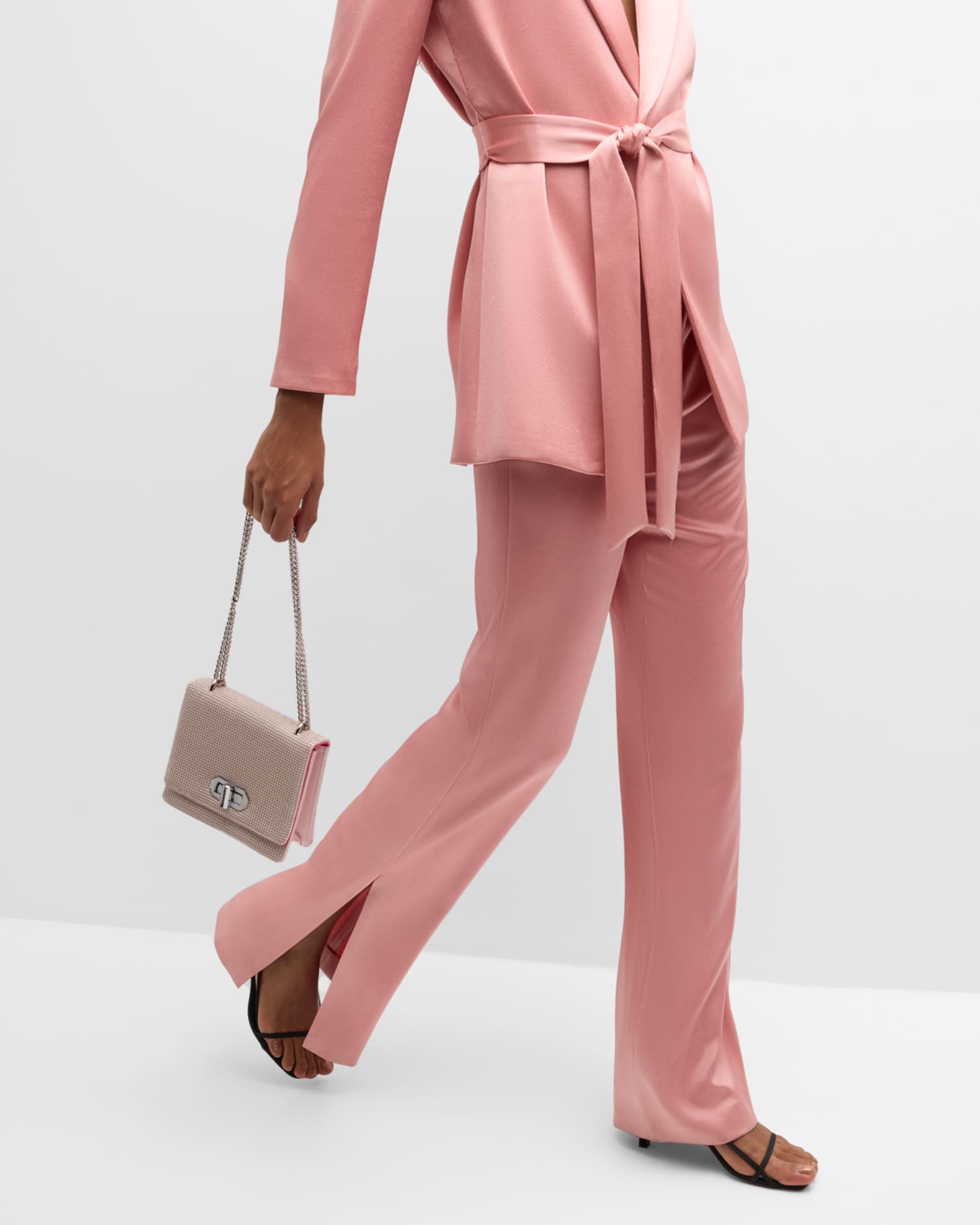 Whiting & Davis Mesh Embellished Chain Crossbody Bag | Neiman Marcus