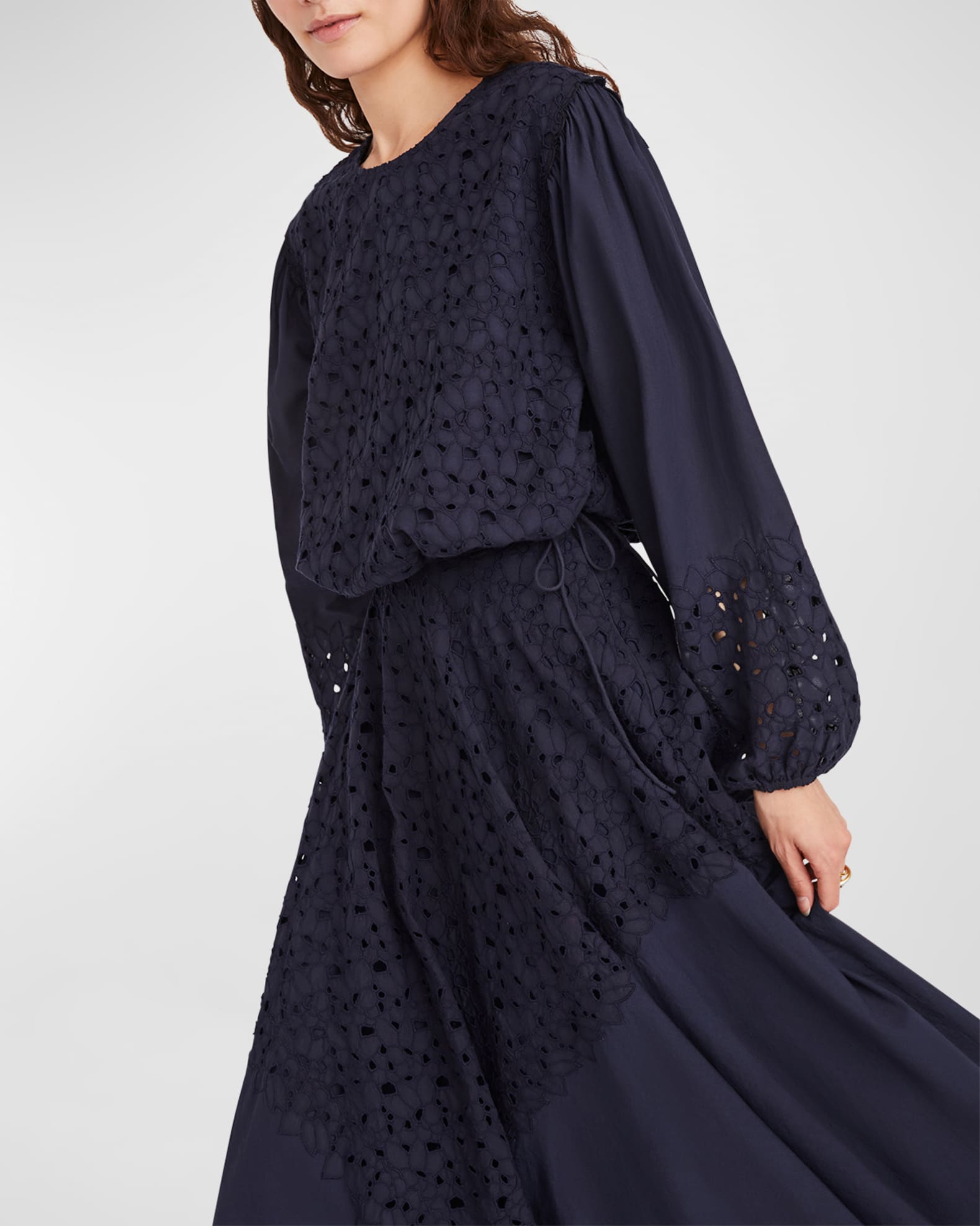 Merlette Linden Eyelet Embroidered Cotton Top | Neiman Marcus