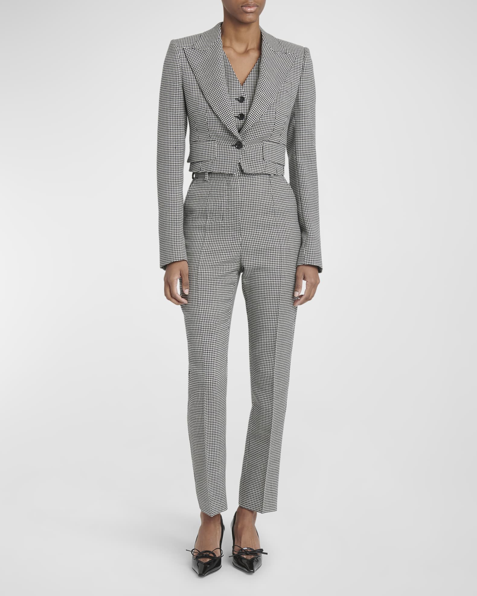 Wool Pied de Poule Collection | Neiman Marcus
