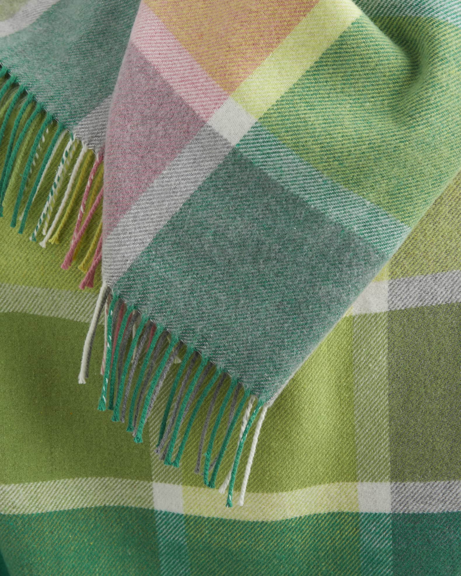 Designers Guild Bridgeport Lime Throw Blanket | Neiman Marcus