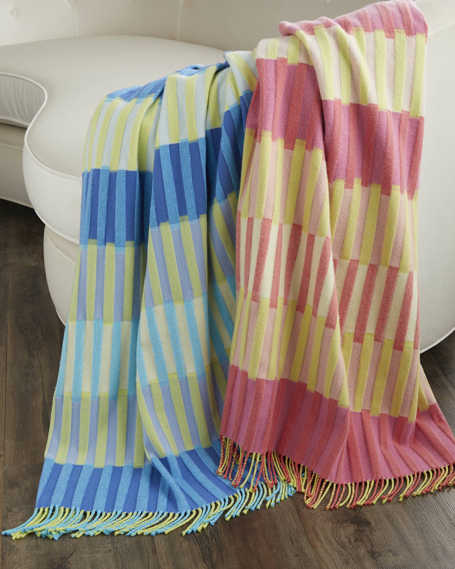 Designers Guild Murazzi Porcelain Throw Blanket | Neiman Marcus