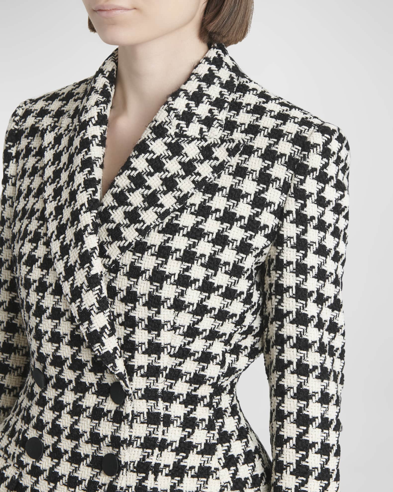 Dolce&Gabbana Pied De Poule Wool Dolce Jacket | Neiman Marcus