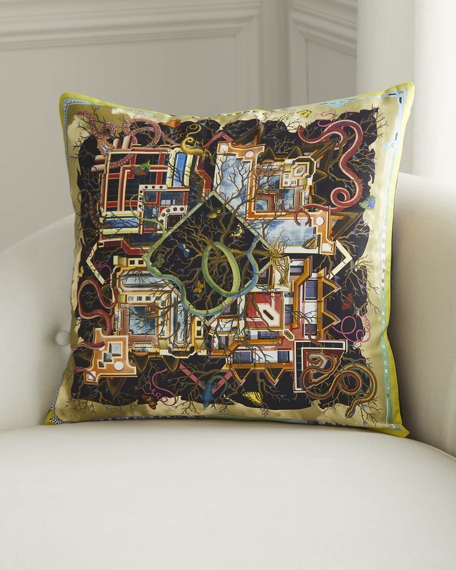 Christian Lacroix Archeologie Mosaique Cushion | Neiman Marcus