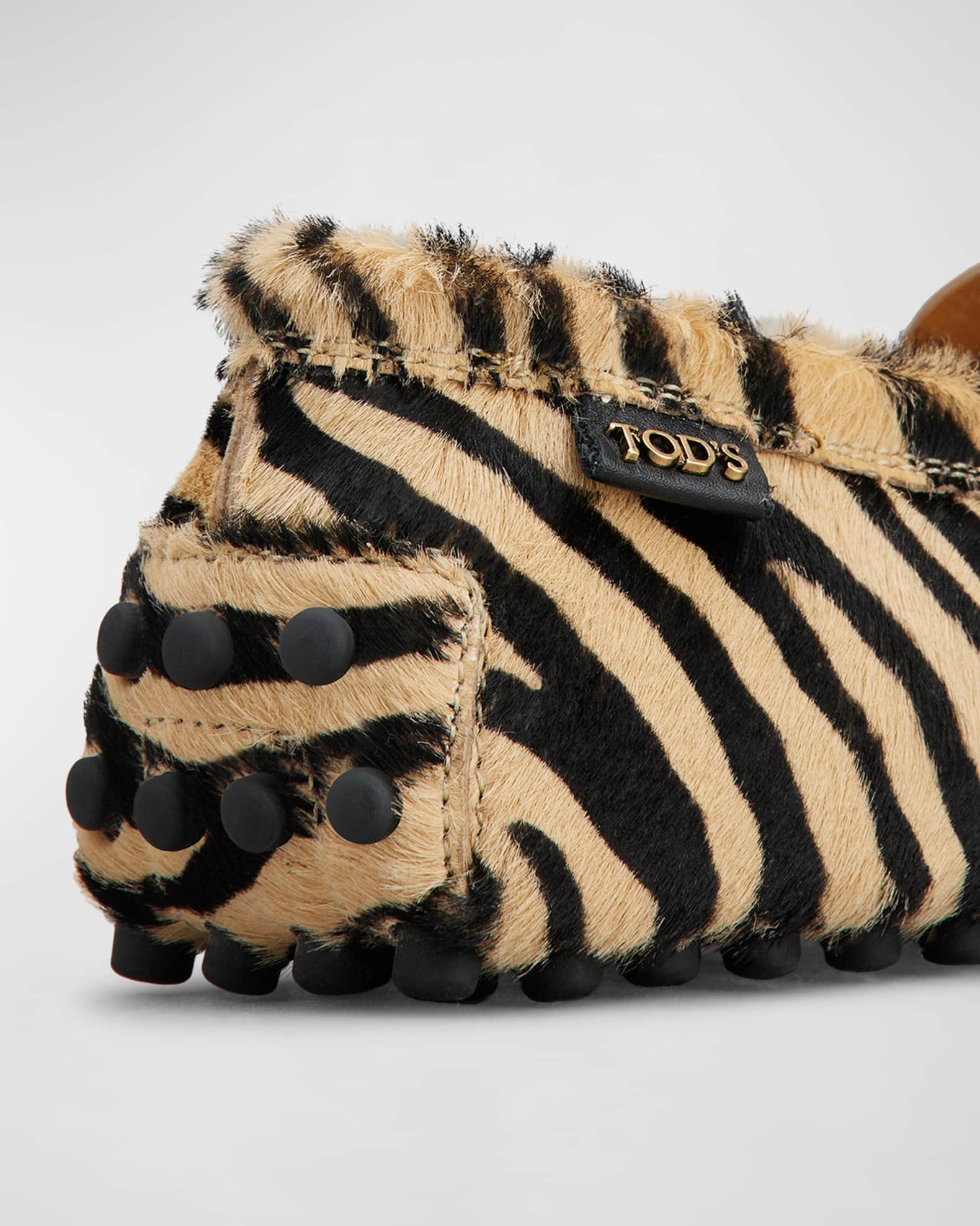 Tod's Gommino Calf Hair Penny Driver Loafers | Neiman Marcus