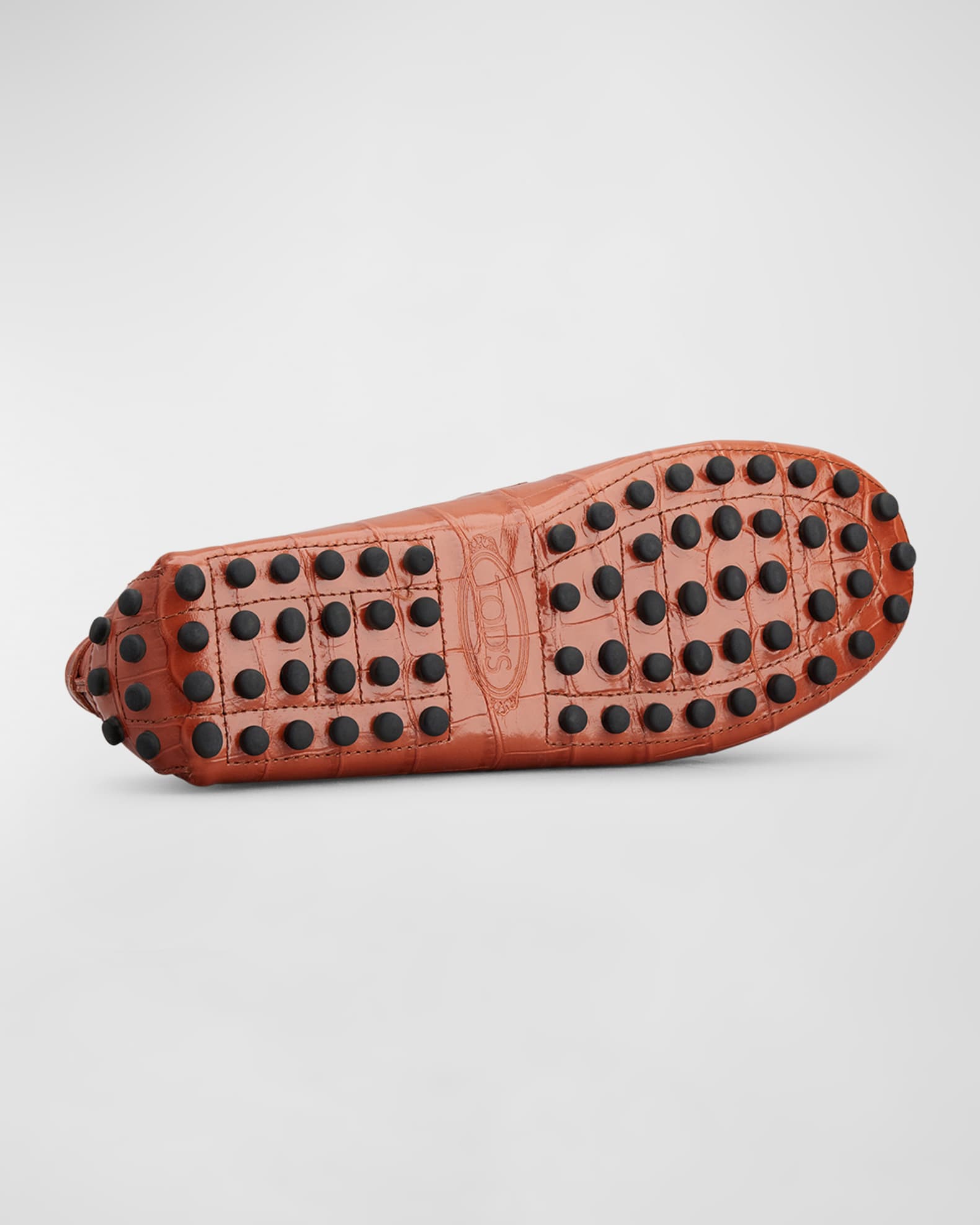 Tod's Gommino Croco Penny Driver Loafers | Neiman Marcus