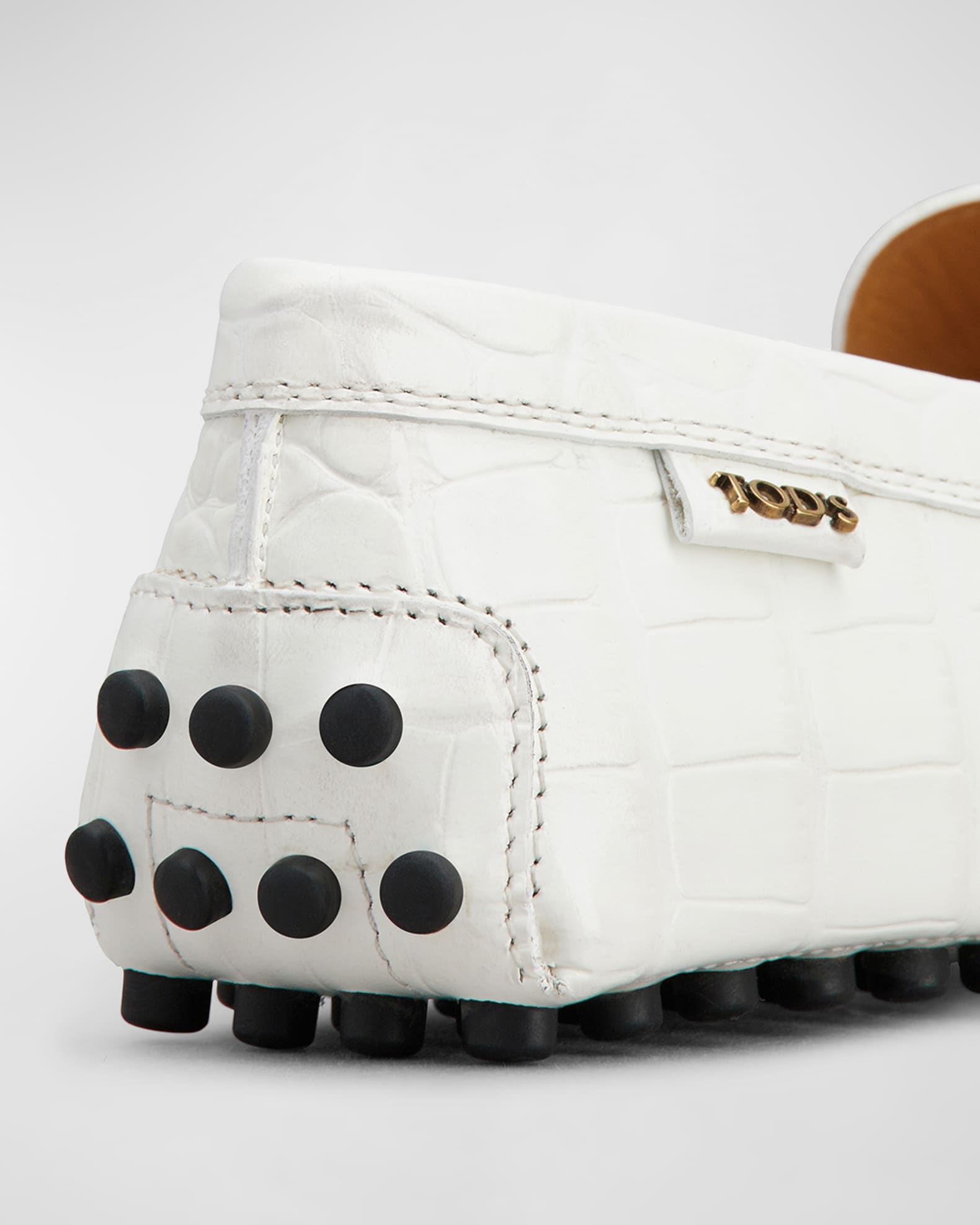 Tod's Gommino Croco Penny Driver Loafers | Neiman Marcus