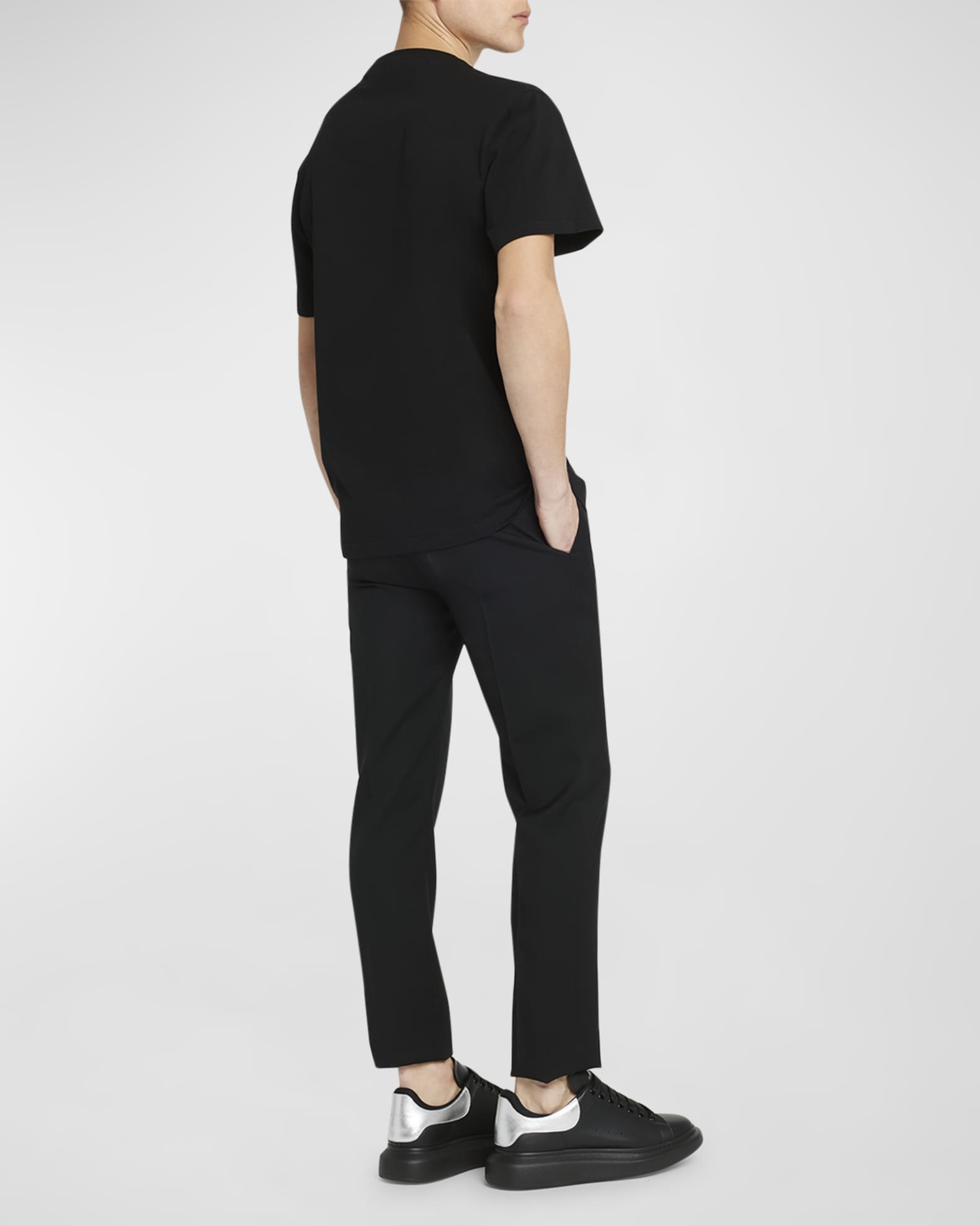 Alexander McQueen Men's Logo Crew T-Shirt | Neiman Marcus