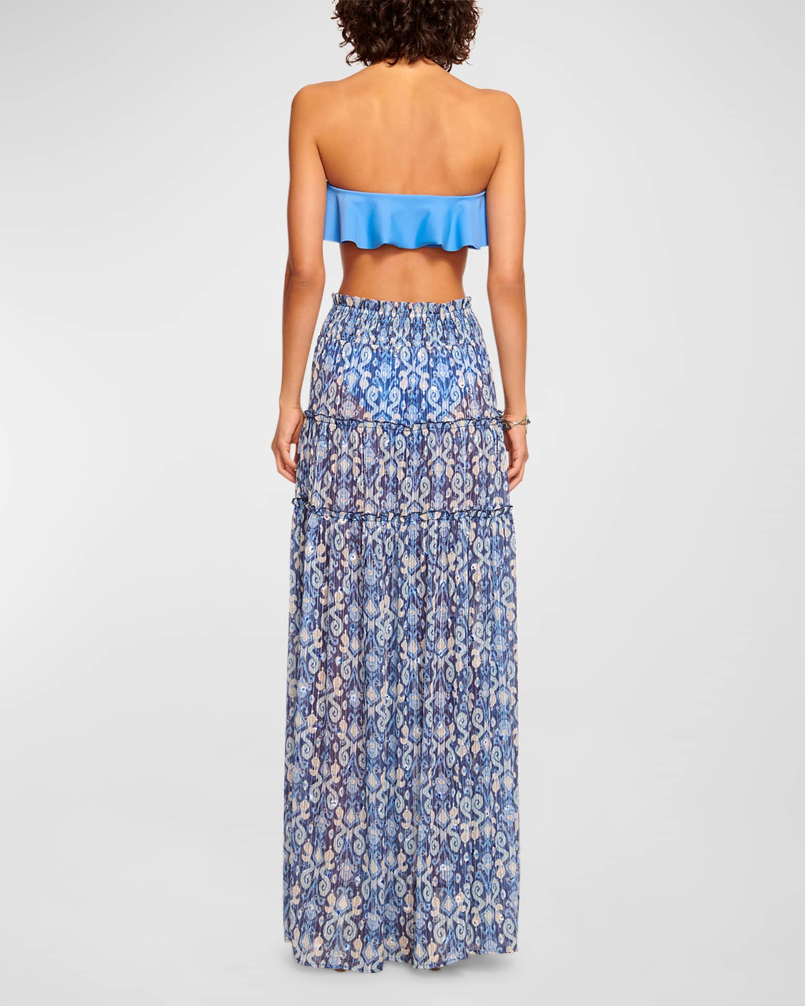 Ramy Brook Mertie Tiered Maxi Skirt | Neiman Marcus