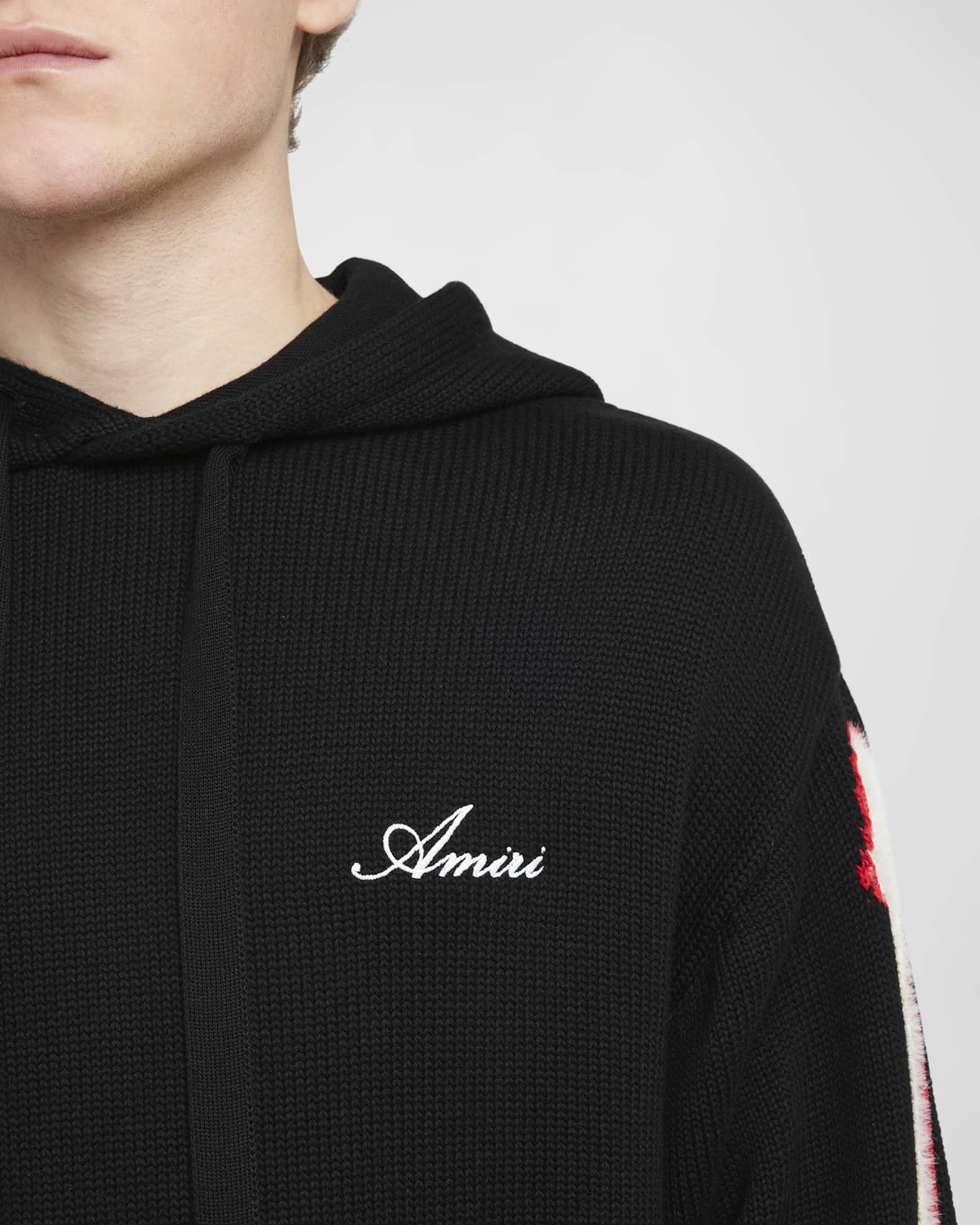 Amiri Men's Hoodie with Bone Sleeves | Neiman Marcus