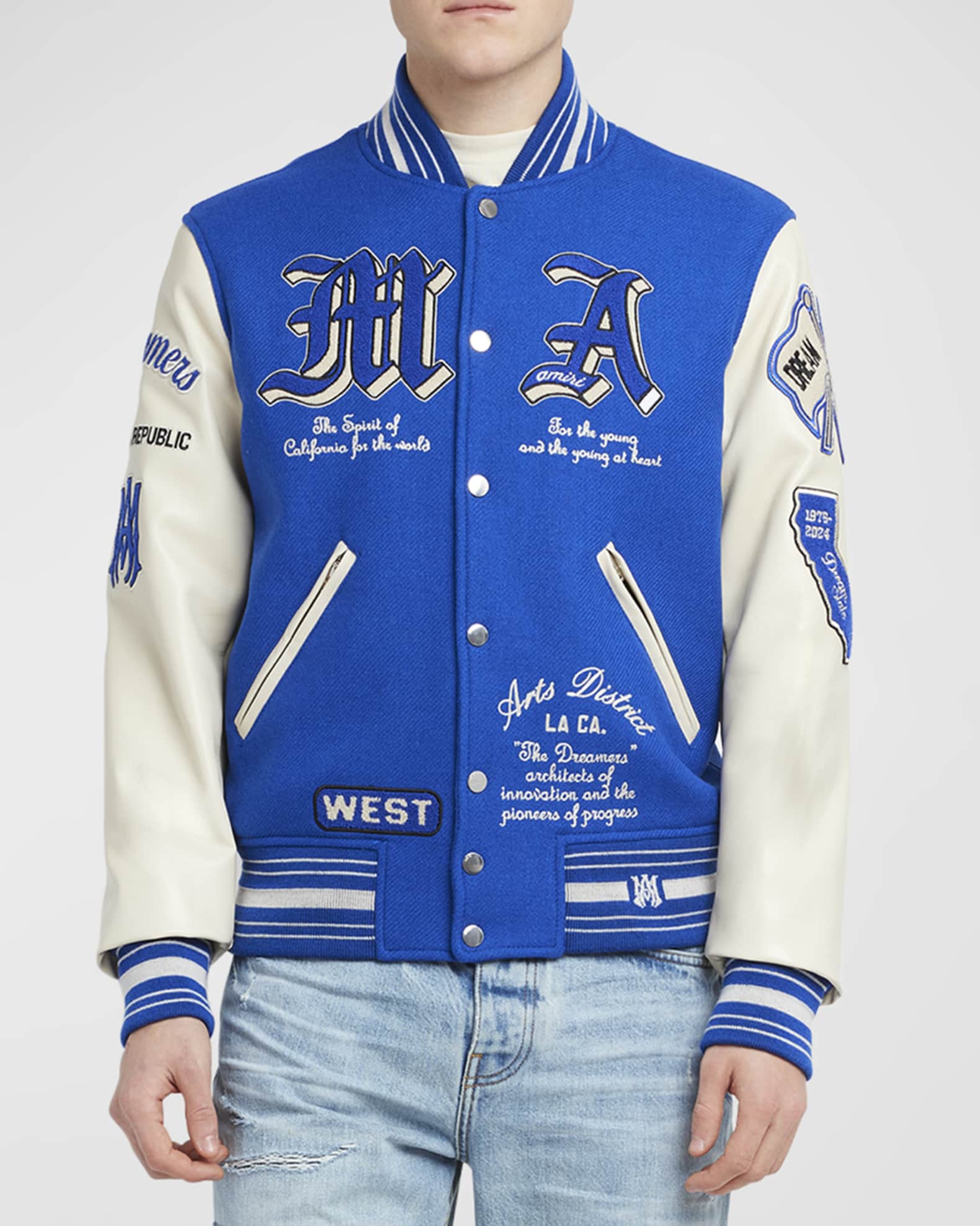 Amiri Men's Dream Team Varsity Jacket | Neiman Marcus