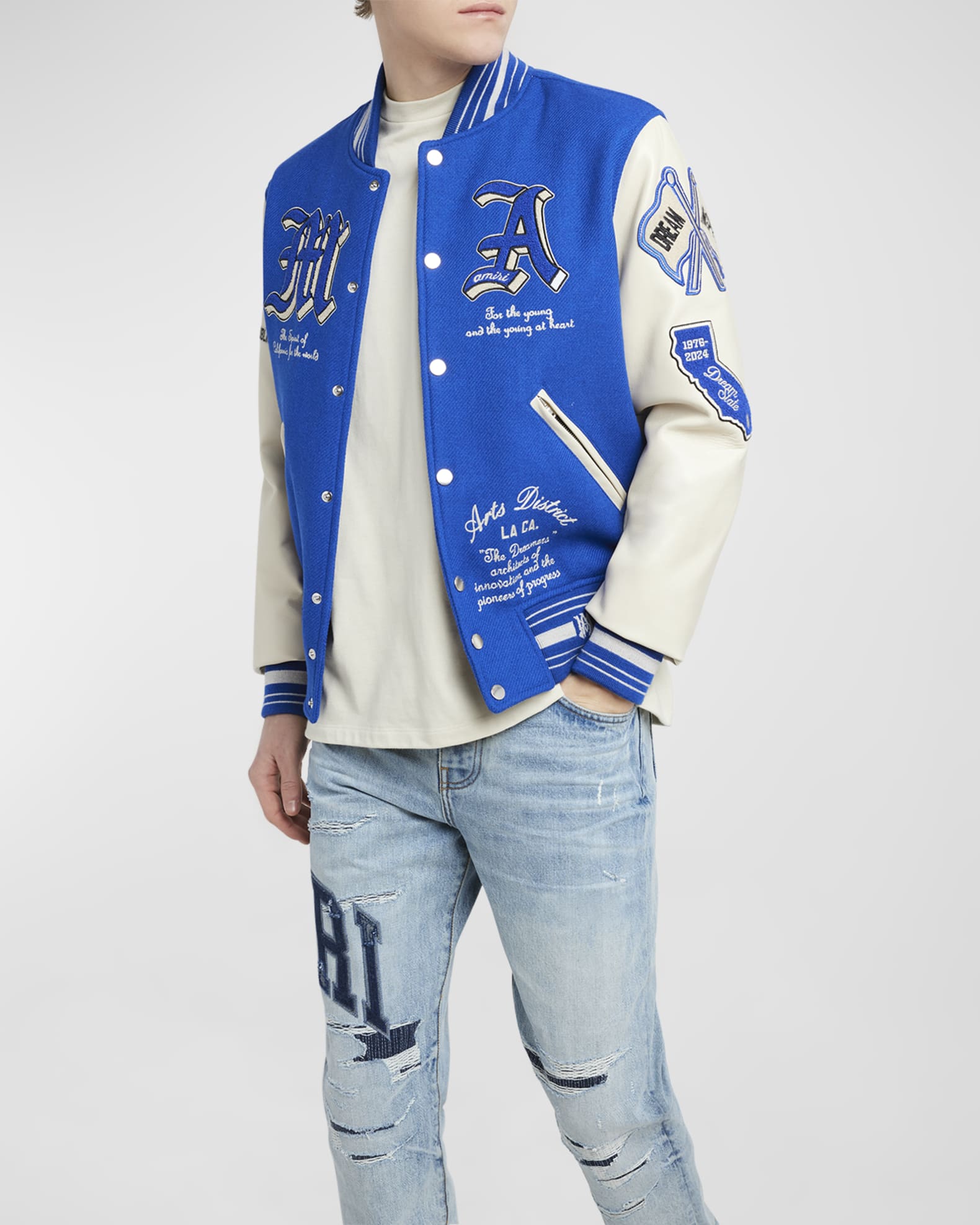 Amiri Men's Dream Team Varsity Jacket | Neiman Marcus