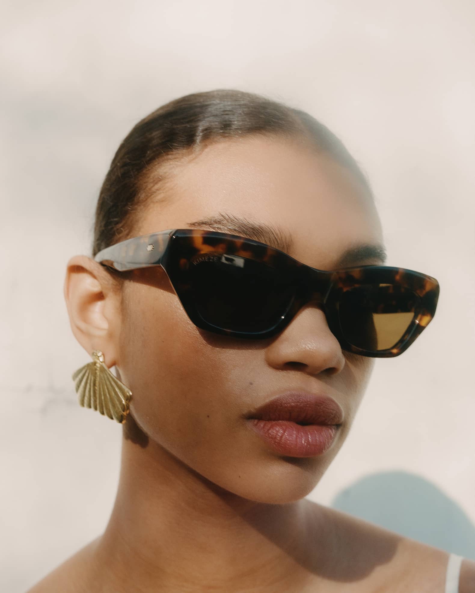 KIMEZE Concept 3 Havana Acetate Cat-Eye Sunglasses | Neiman Marcus