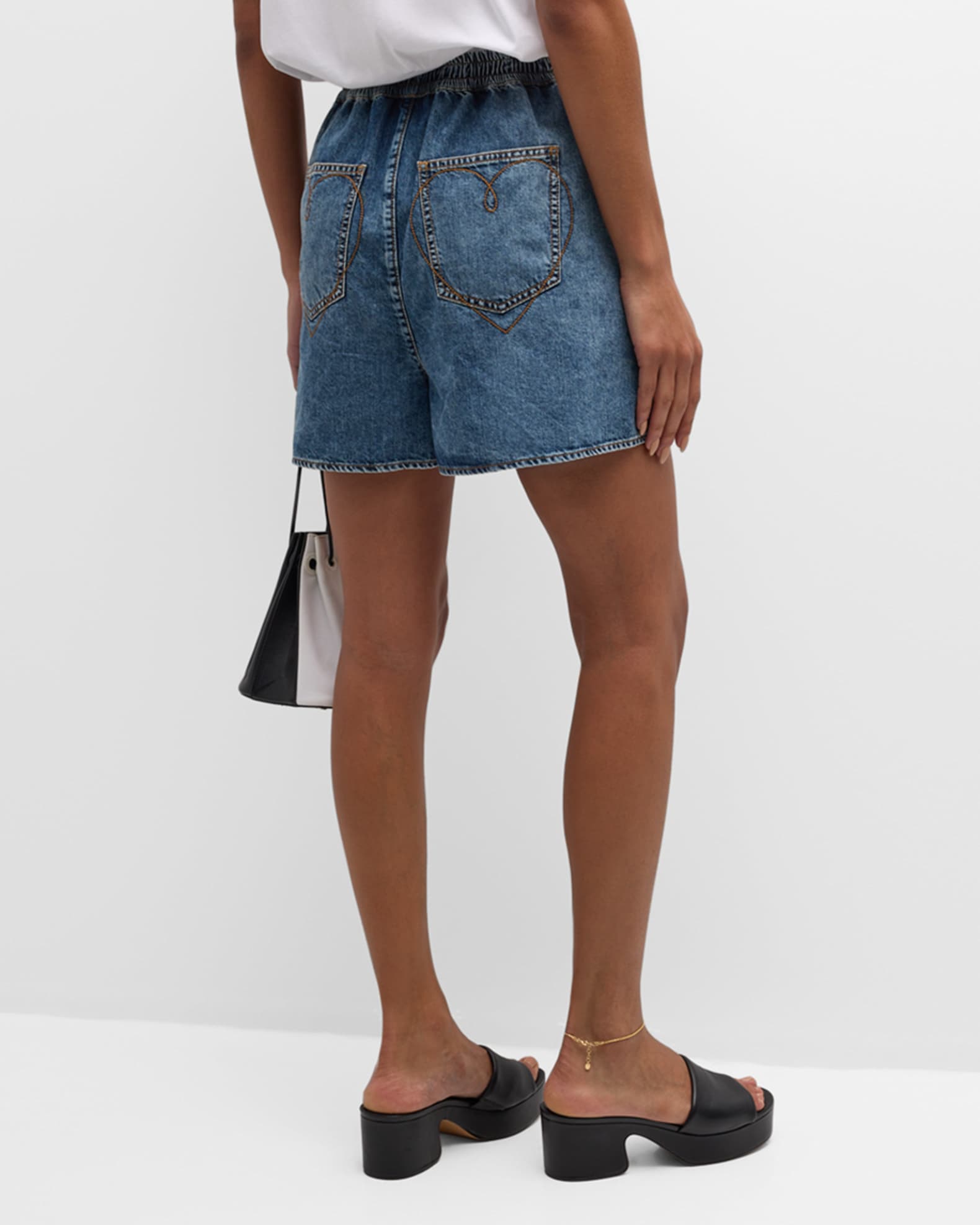 Moschino Jeans Denim Boxer Shorts | Neiman Marcus