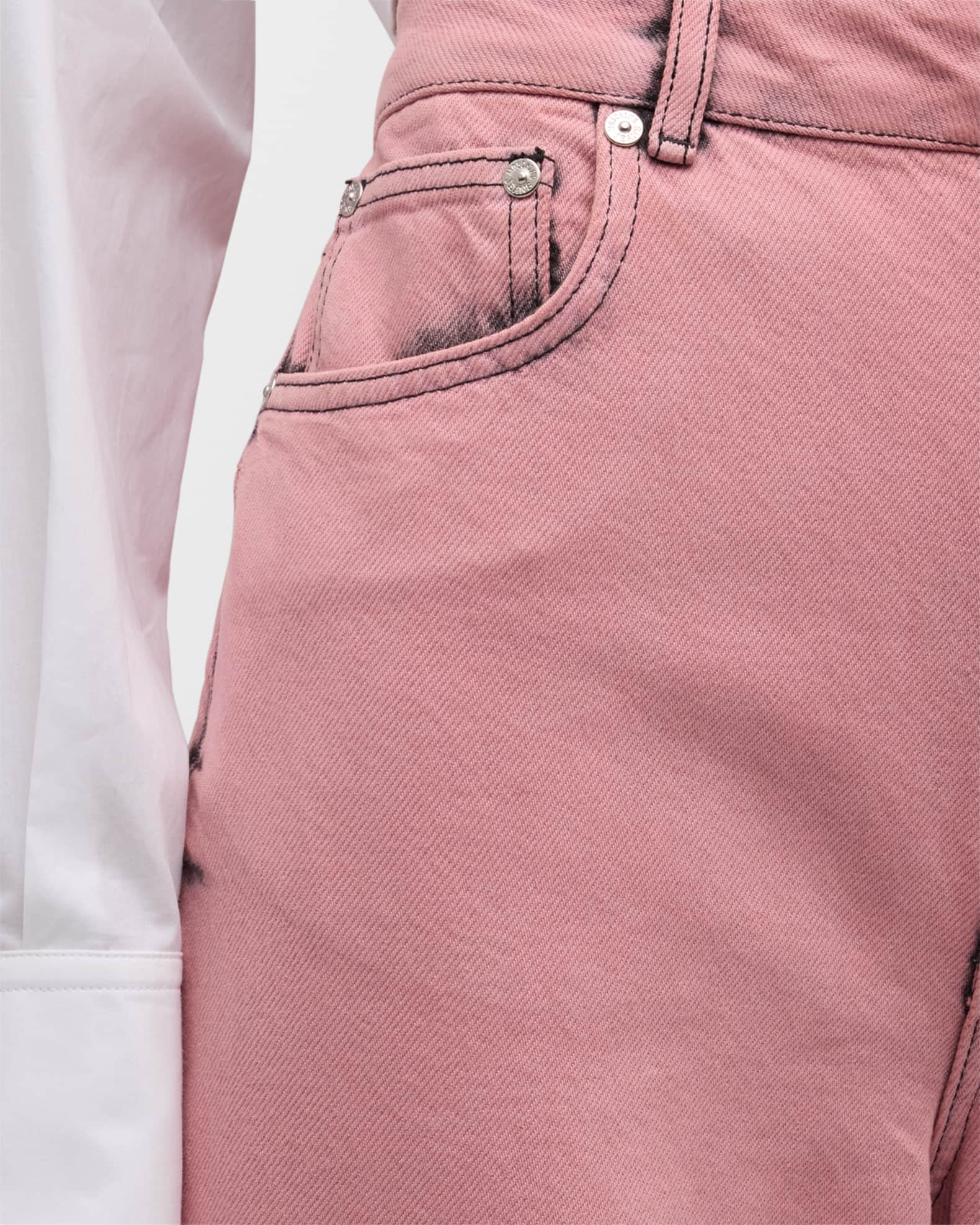 Moschino Jeans Overdyed High-Rise Boyfriend Jeans | Neiman Marcus