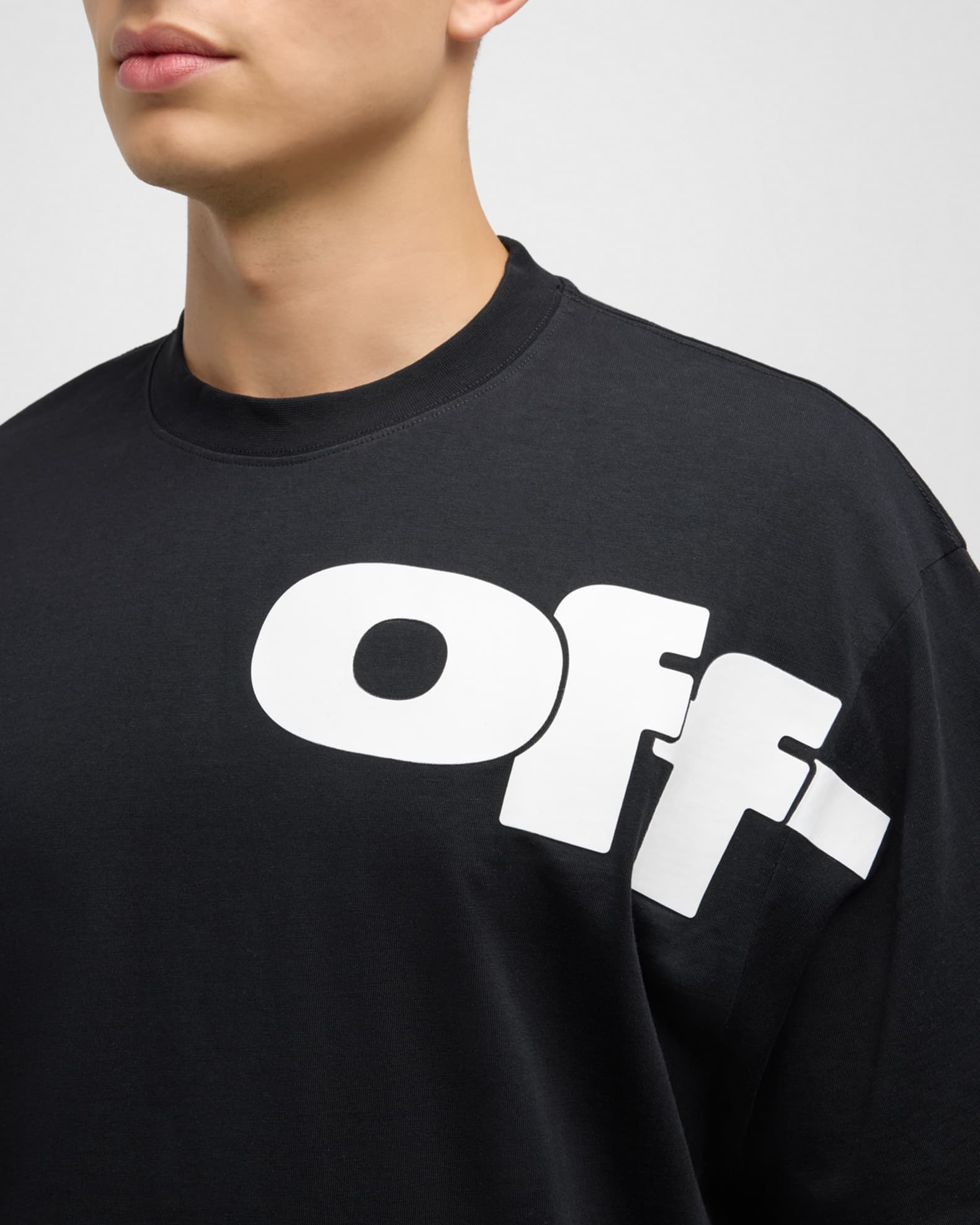 Off-White Men's Shared Logo Skate T-Shirt | Neiman Marcus