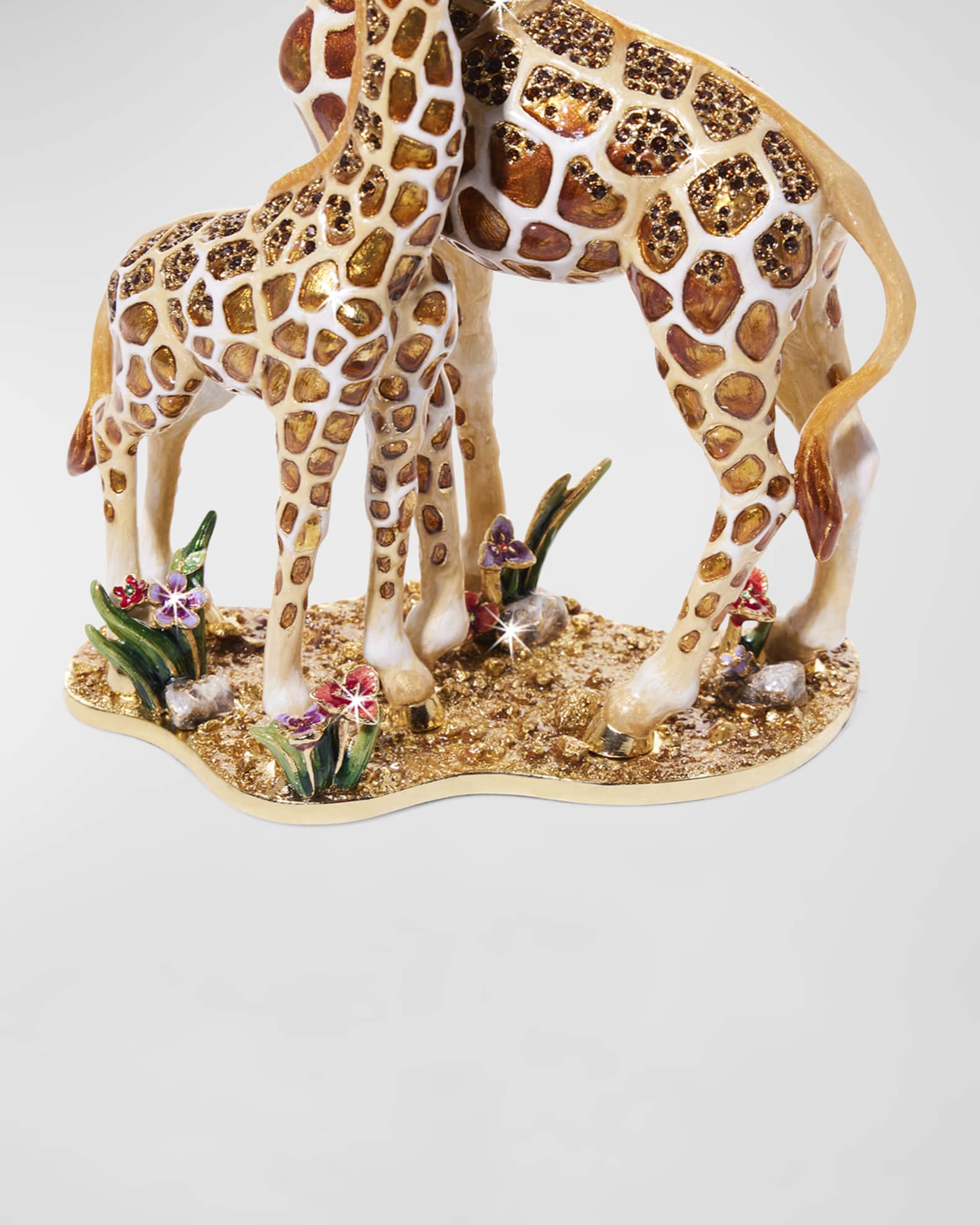 Jay Strongwater Mother and Baby Giraffe Tabletop Object | Neiman Marcus