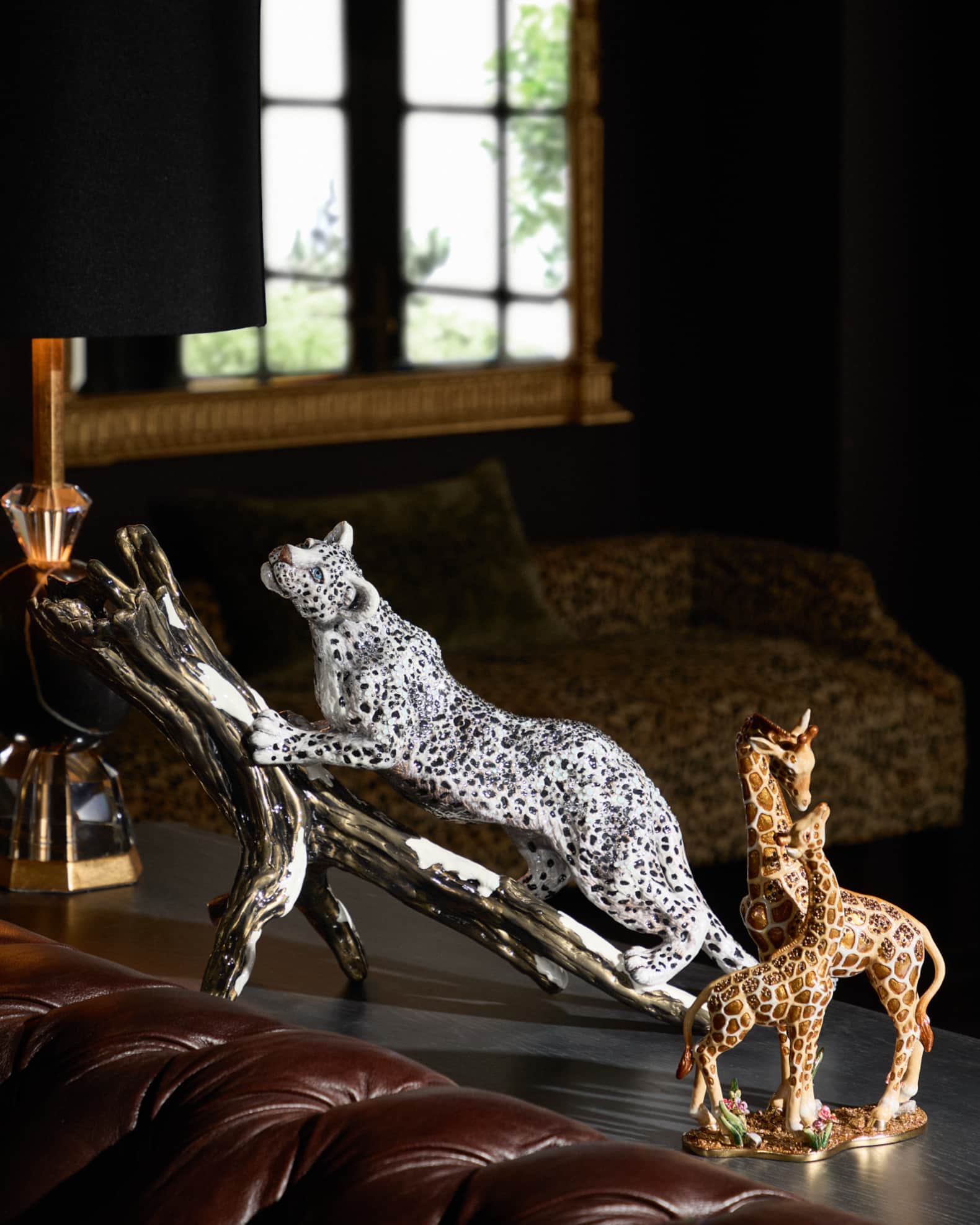 Jay Strongwater Mother and Baby Giraffe Tabletop Object | Neiman Marcus