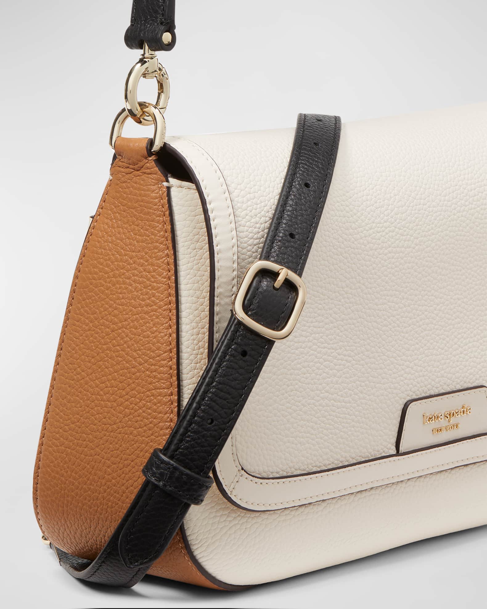 kate spade new york hudson colorblocked shoulder bag in pebbled leather ...