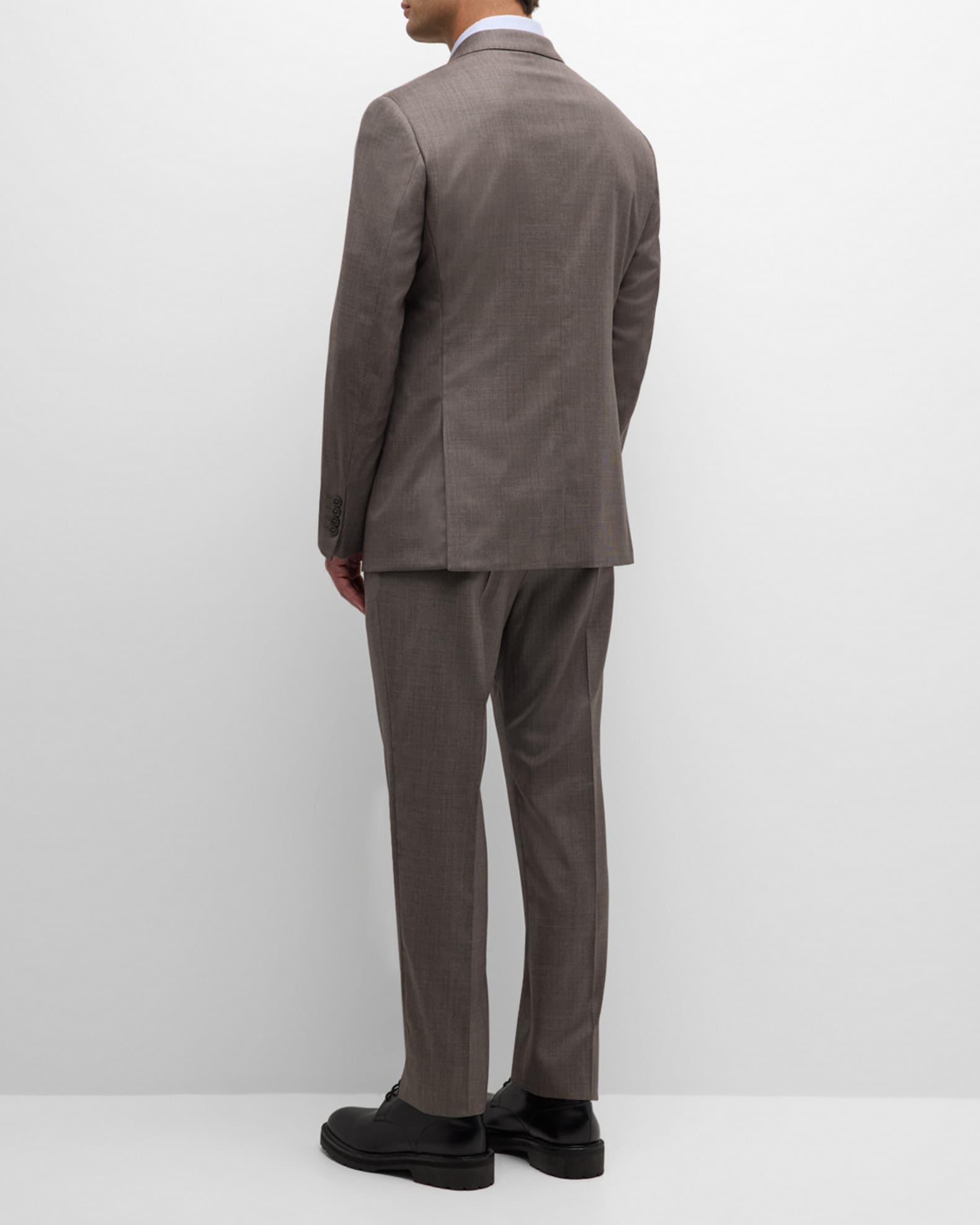 Emporio Armani Men's Solid Wool-Blend Suit | Neiman Marcus